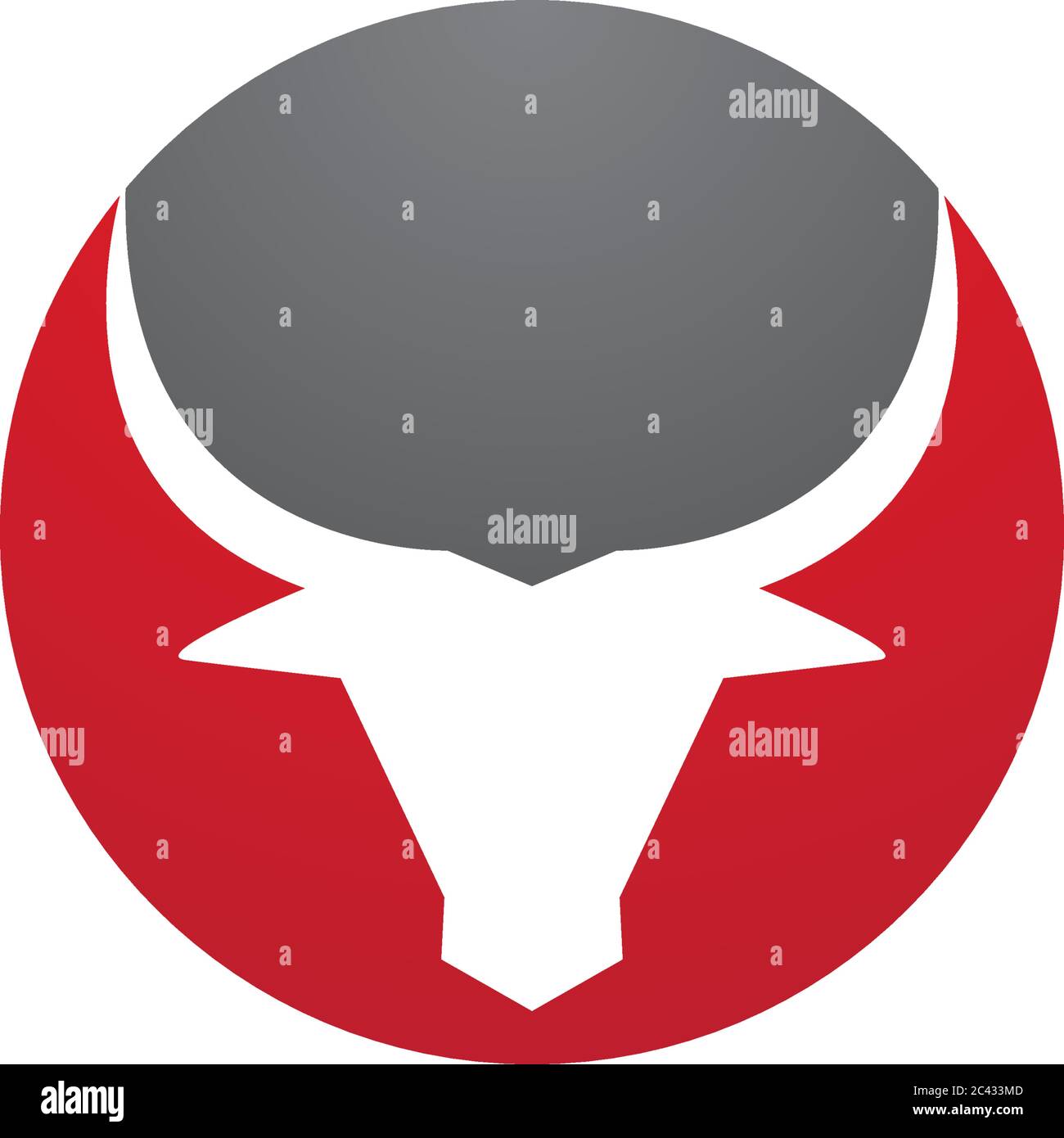 Bull Logo Template vector icon illustration Stock Vector Image & Art ...