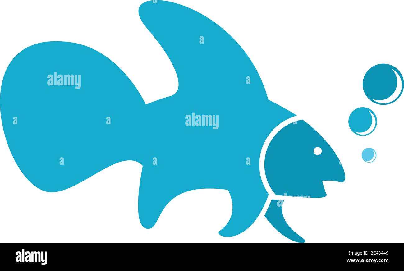 Fighting fish logo template vector icon illustration design Stock ...