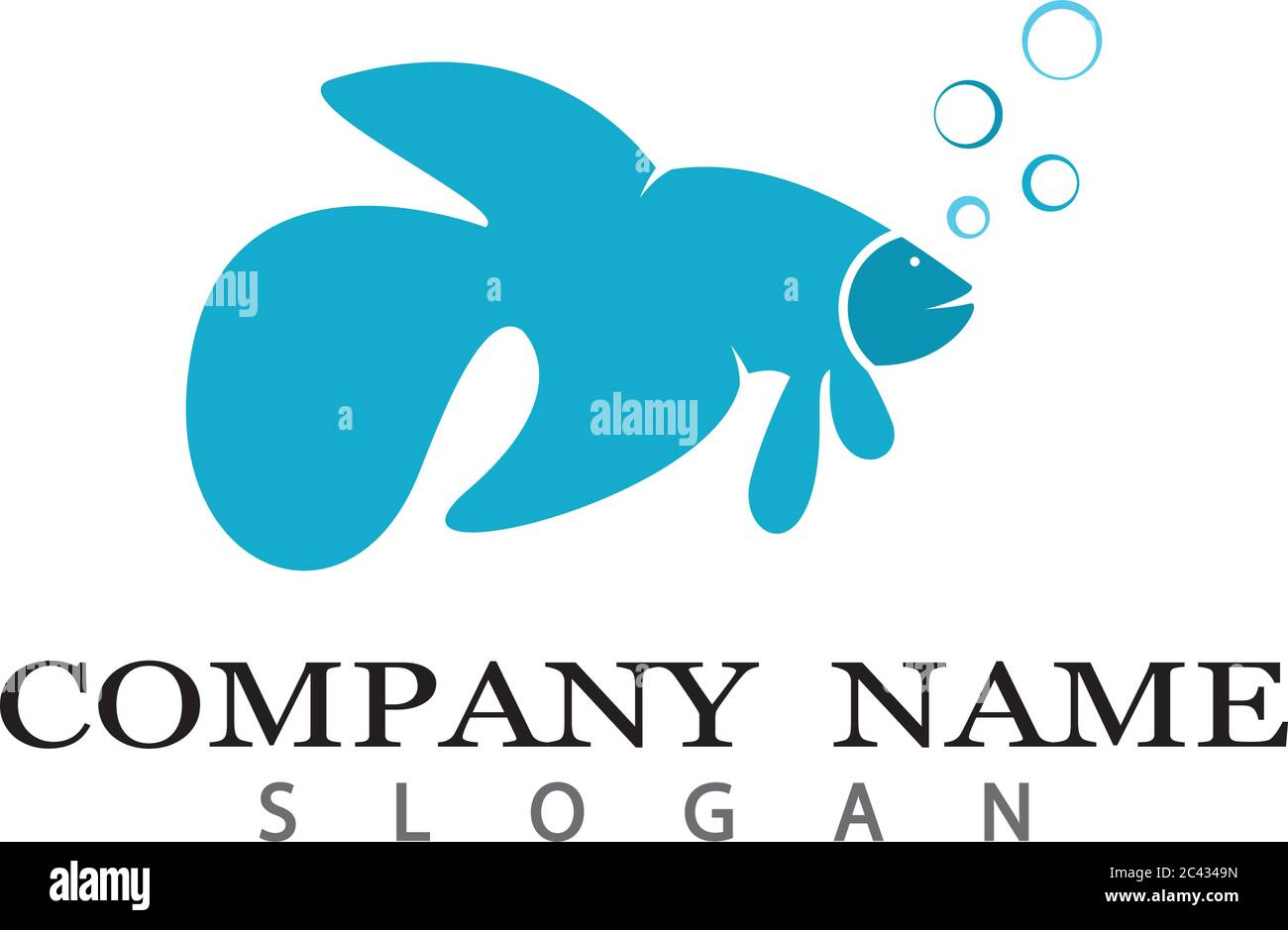 Fighting fish logo template vector icon illustration design Stock ...