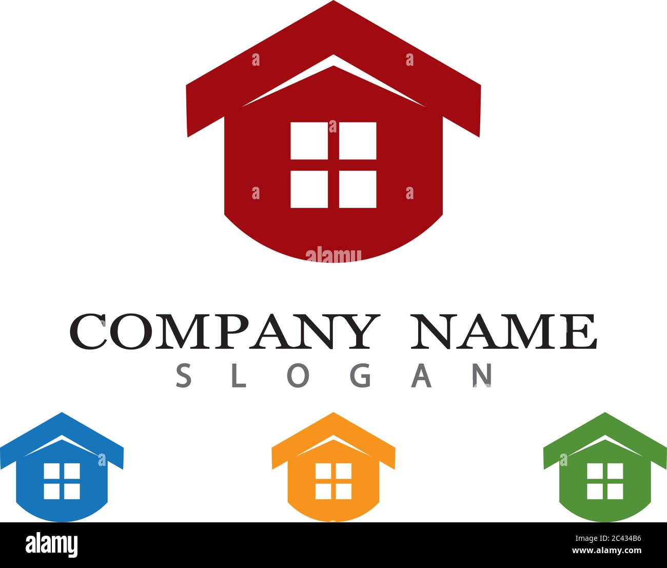 Property logo template vector icon illustration design Stock Vector ...