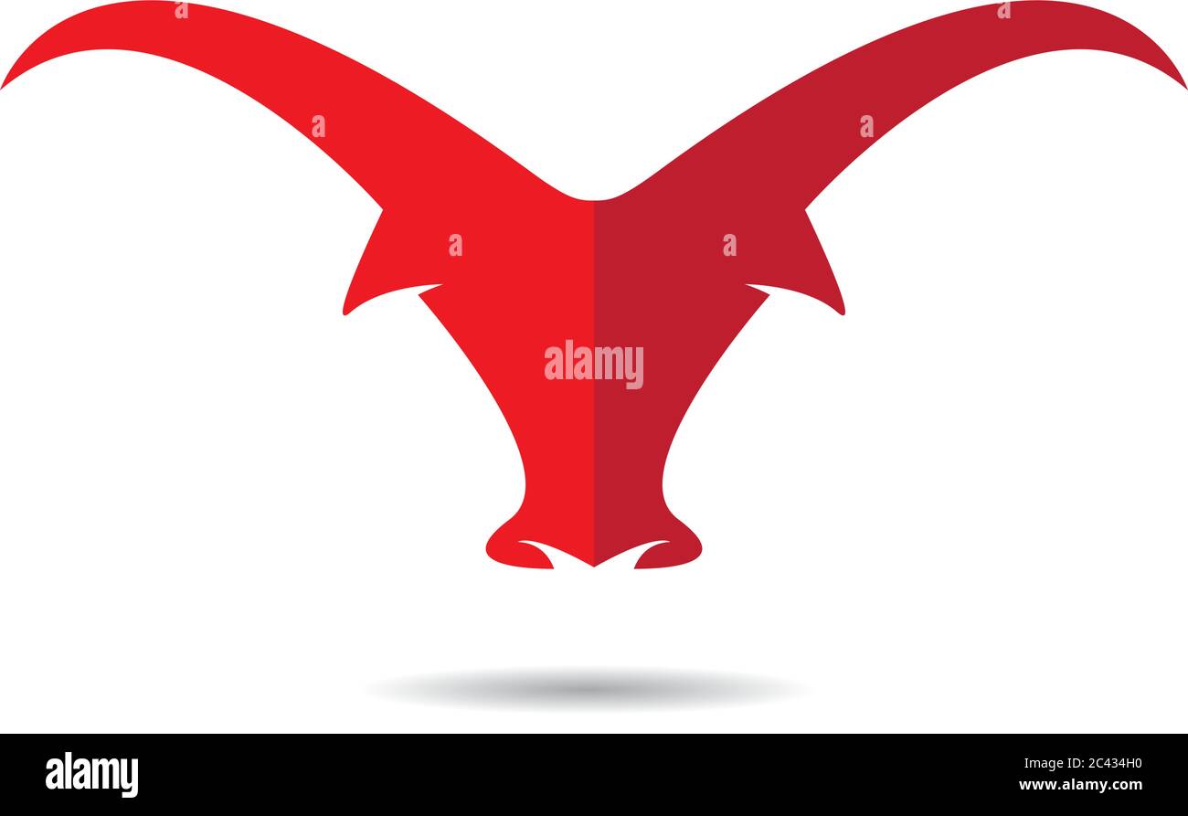Bull Logo Template vector icon illustration Stock Vector Image & Art ...