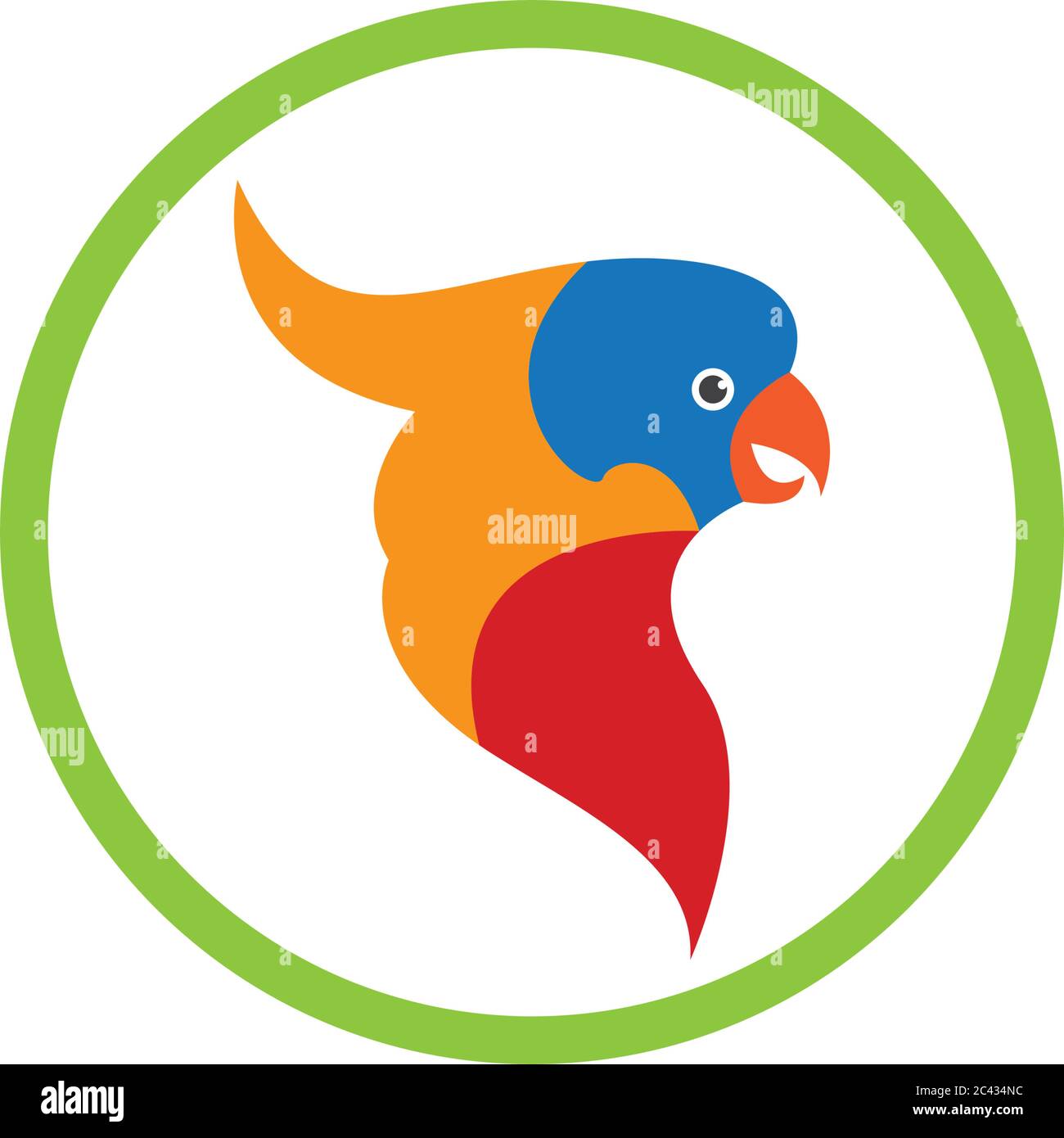 Parrot logo vector illustration Stock Vector Image & Art - Alamy