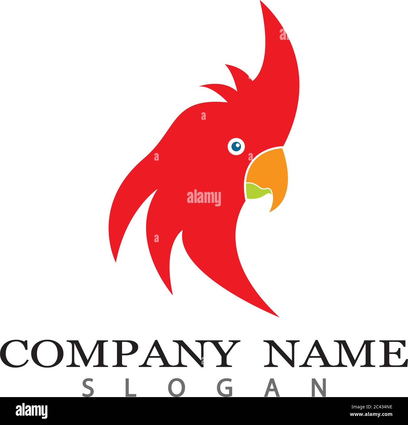 Parrot logo vector illustration Stock Vector Image & Art - Alamy