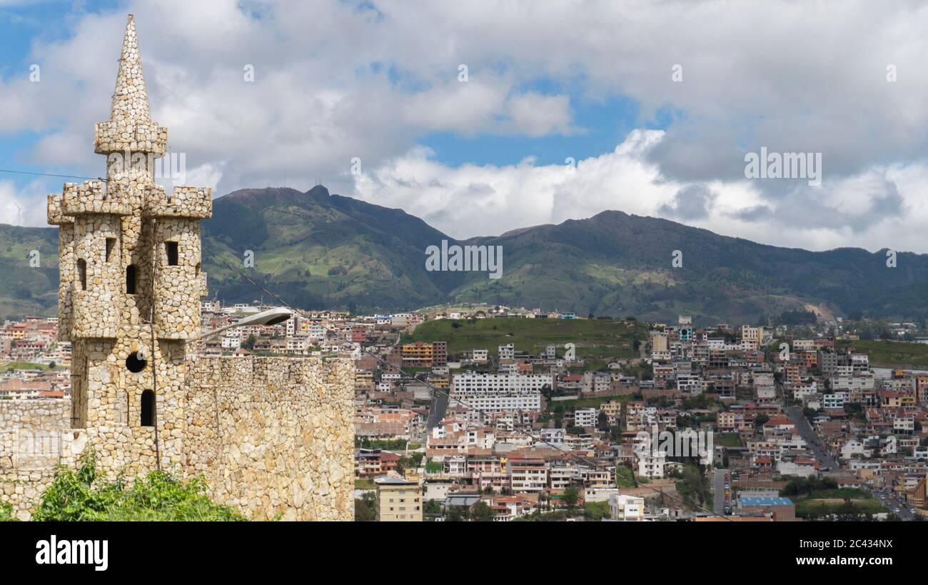 Medieval castle on a mountain hi-res stock photography and images - Alamy