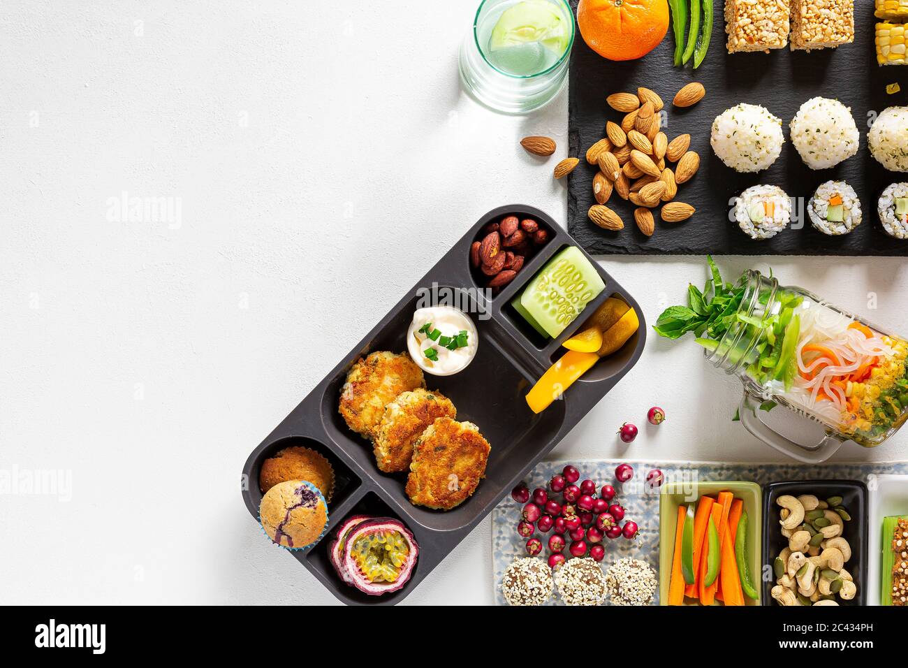Three Lunch Ideas Stock Photo - Alamy