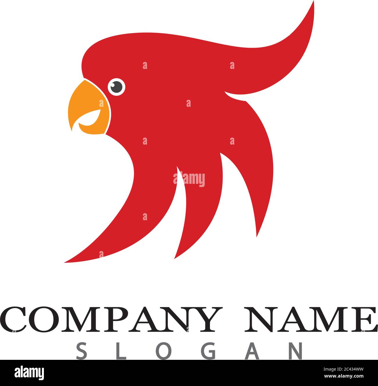 Parrot logo vector illustration design Stock Vector Image & Art - Alamy