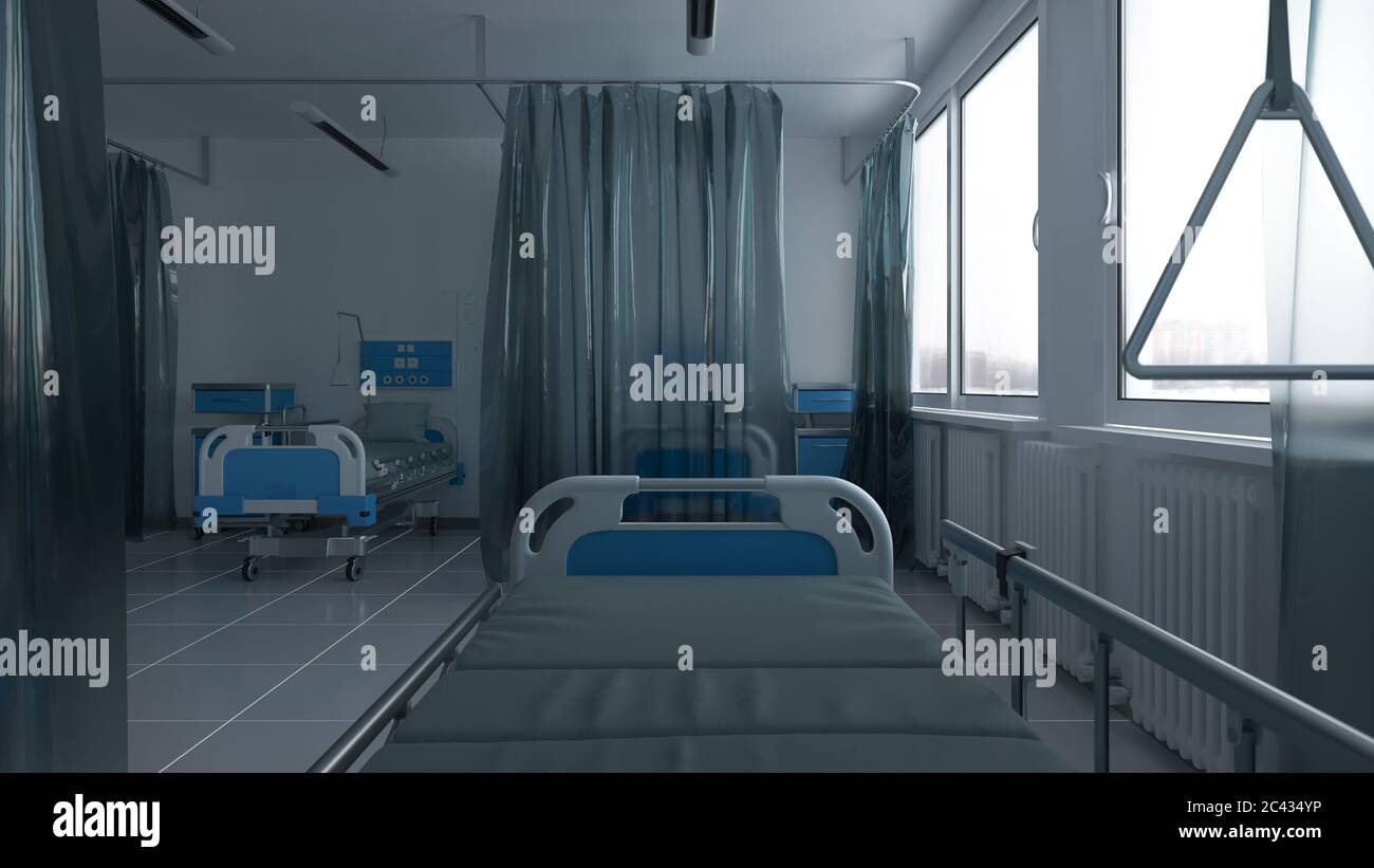 Empty hospital bed night hi-res stock photography and images - Alamy