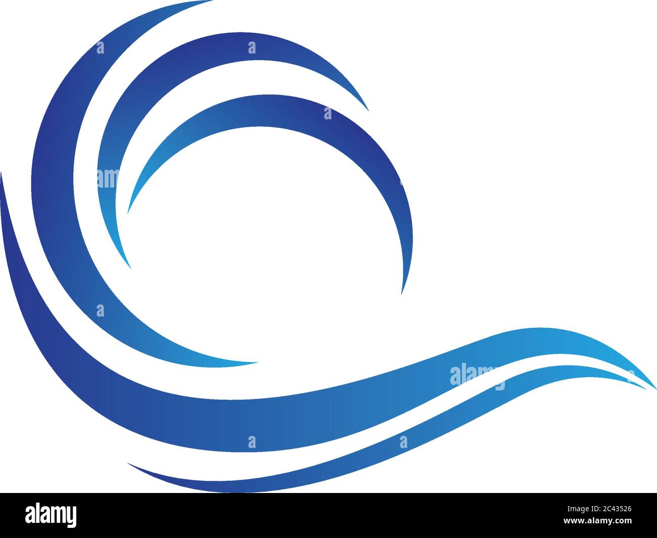 Water wave logo vector icon illustration design Stock Vector Image ...