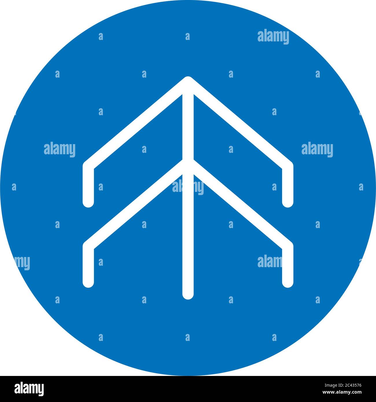 Up arrow or above direction block style icon design of web forward and ...