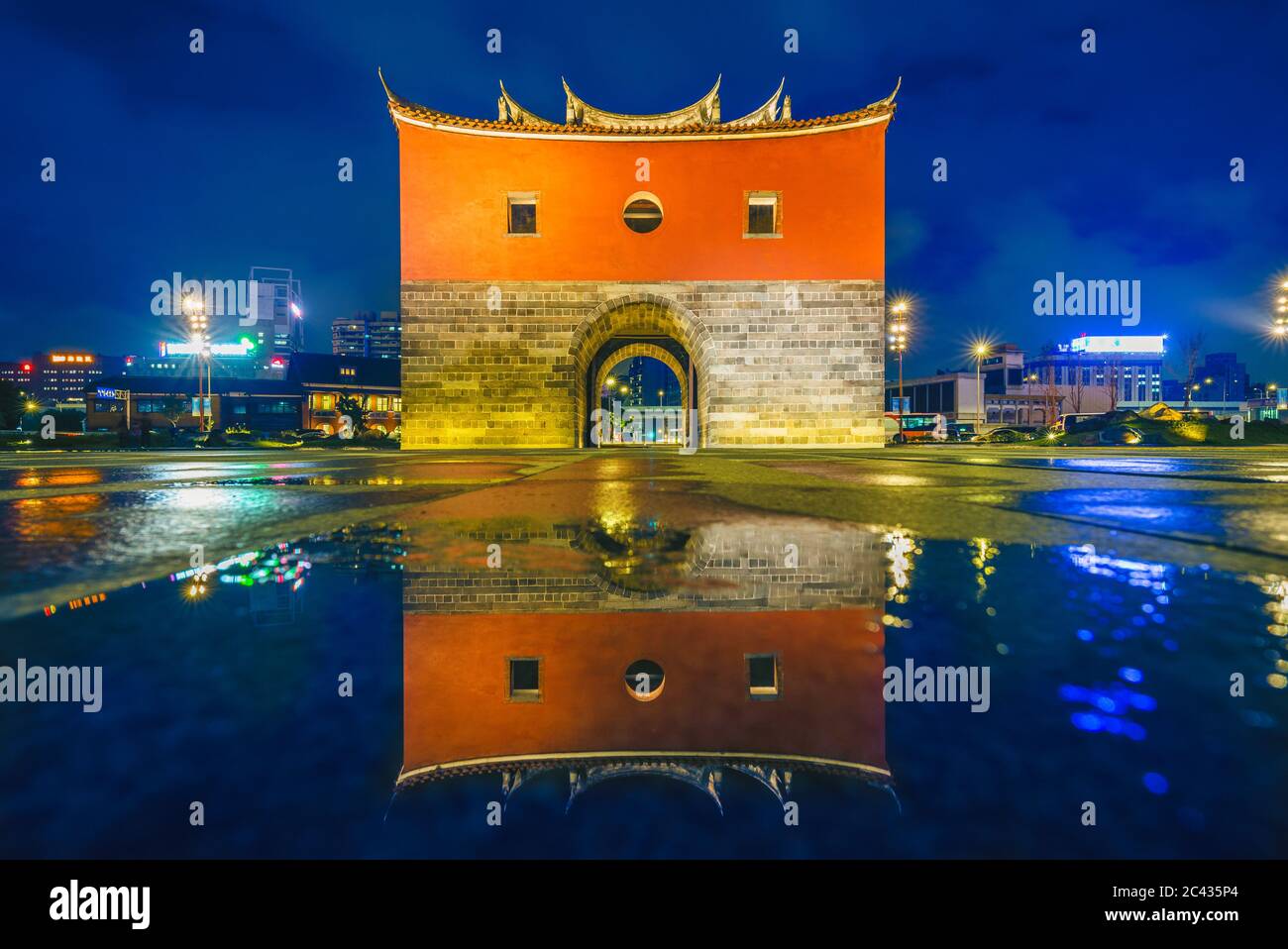 night view of cheng-en gate, the northern gate Stock Photo - Alamy