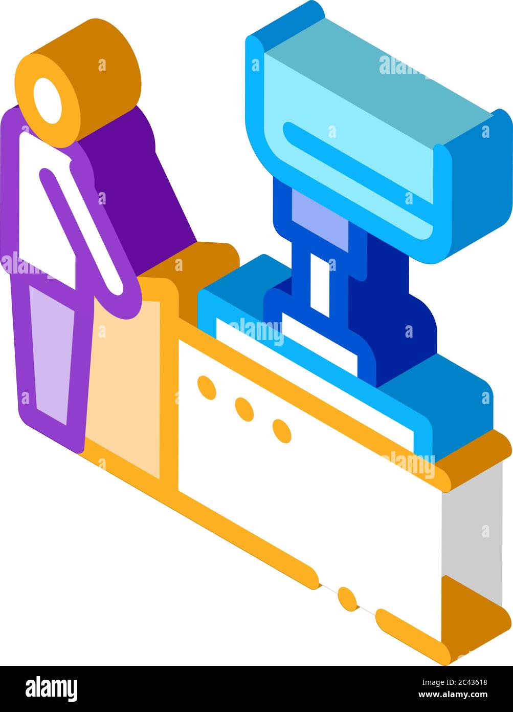 glass making isometric icon vector illustration Stock Vector Image ...