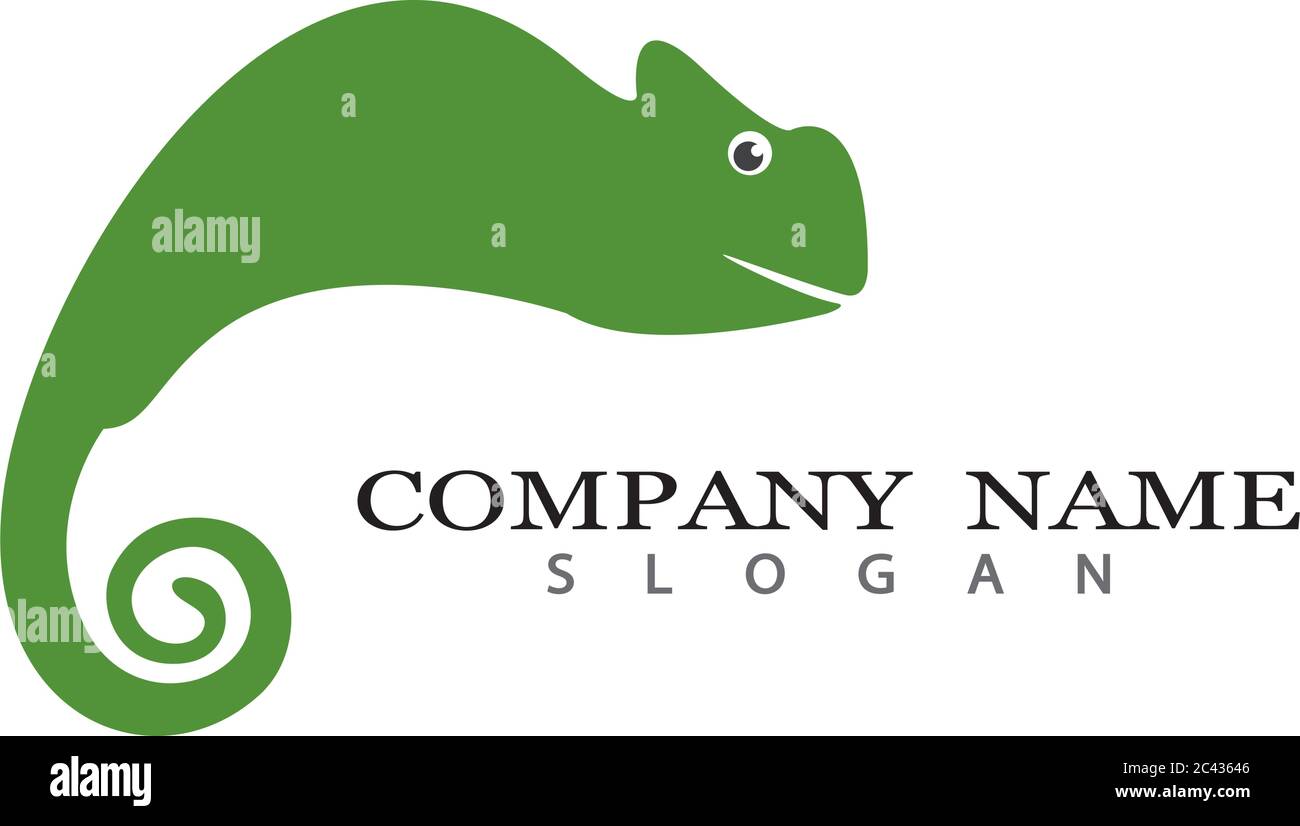 Lizard vector illustration logo template Stock Vector Image & Art - Alamy