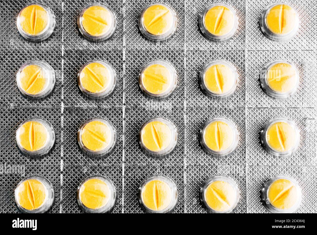 Tablets in a blister pack Stock Photo - Alamy
