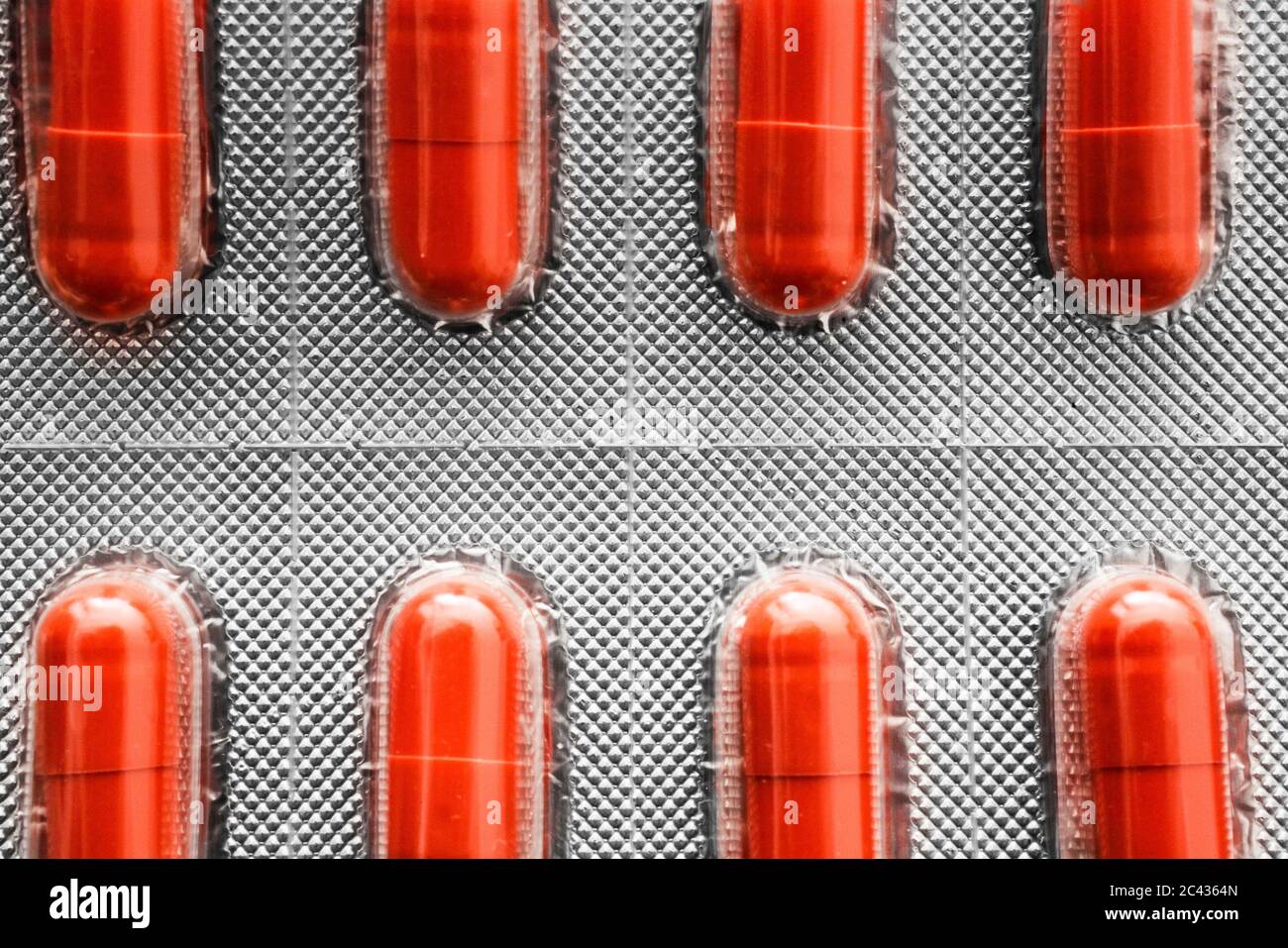 Capsule in a blister pack Stock Photo - Alamy