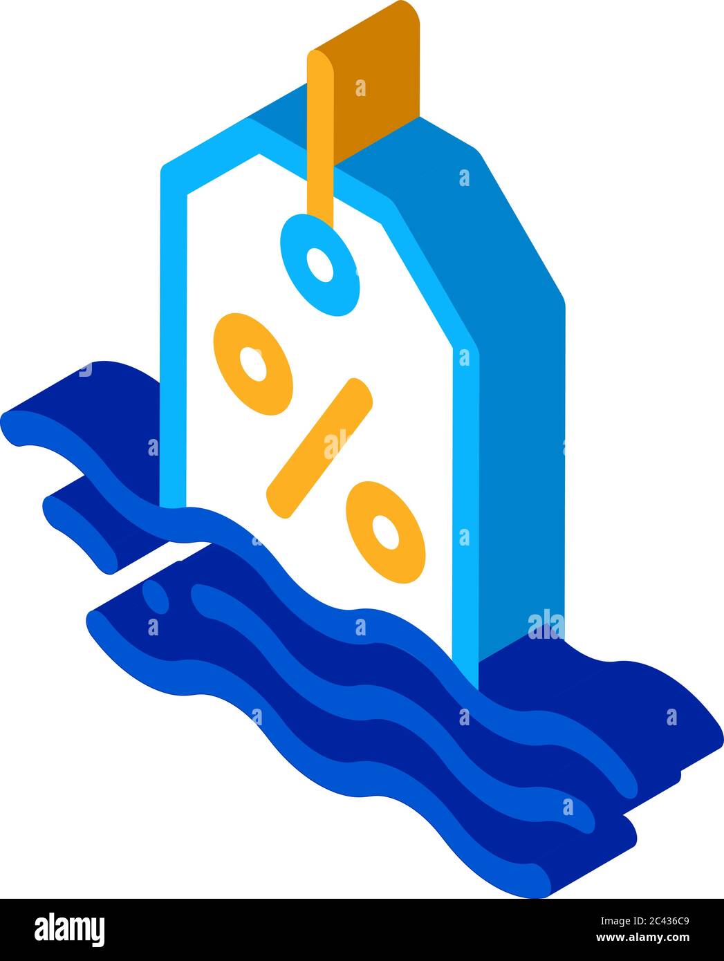 floating interest isometric icon vector illustration Stock Vector Image ...