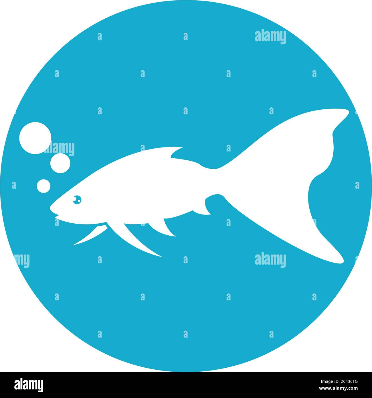 Fish Logo Template vector icon illustration design Stock Vector Image ...