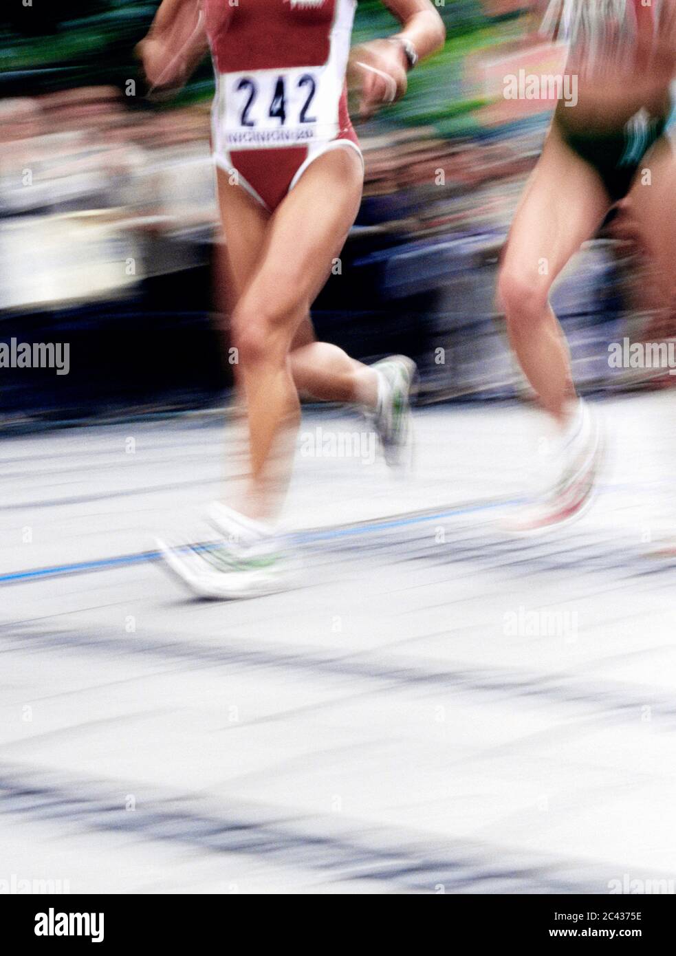 Marathon runner - competitive sport - competition Stock Photo - Alamy