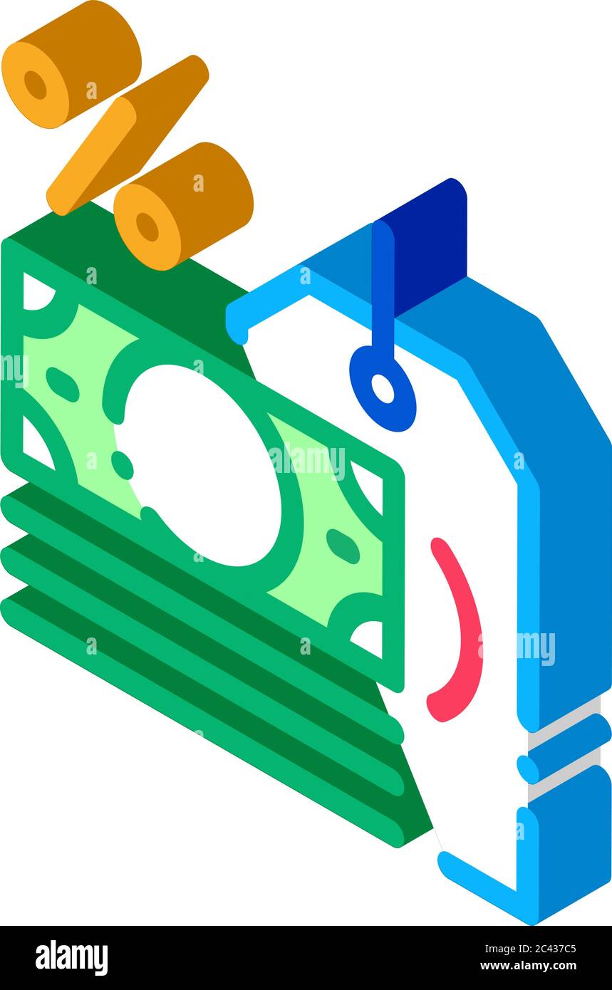 interest is money isometric icon vector illustration Stock Vector Image ...