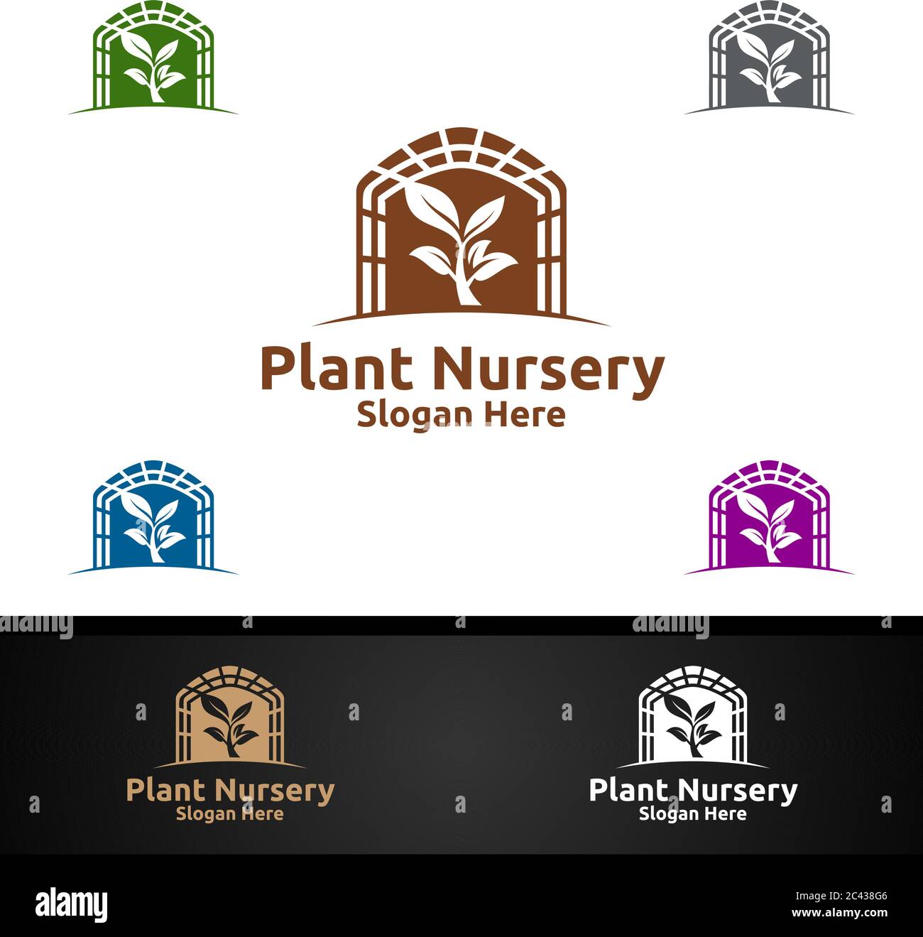 Nursery flowering plants Stock Vector Images - Alamy
