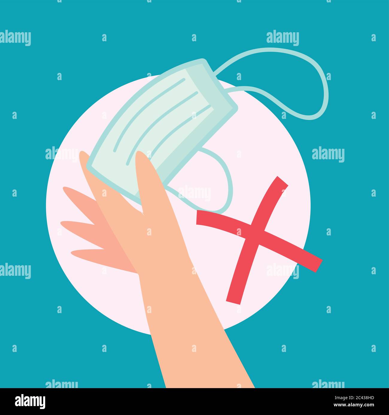 Dont touch your mask design of Medical care and covid 19 virus theme ...