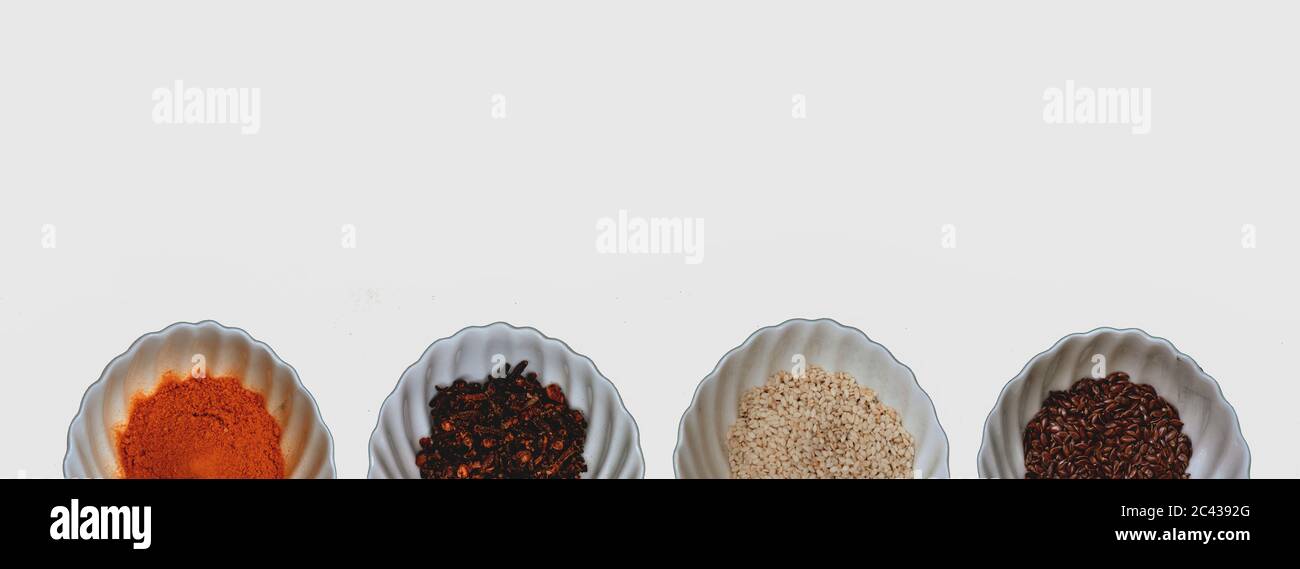 Indian spices border hi-res stock photography and images - Alamy