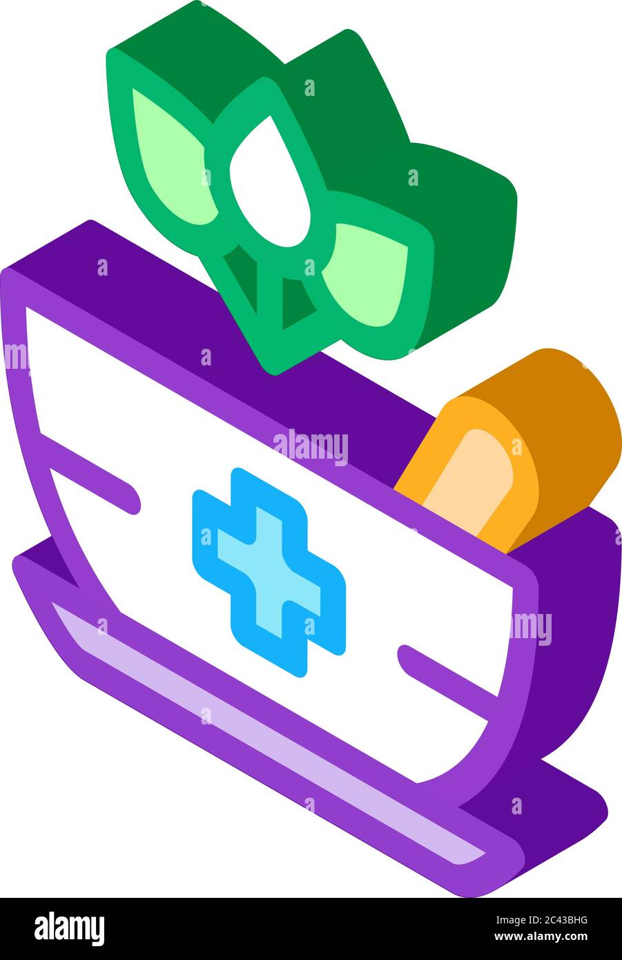 medical treatment bowl isometric icon vector illustration Stock Vector ...