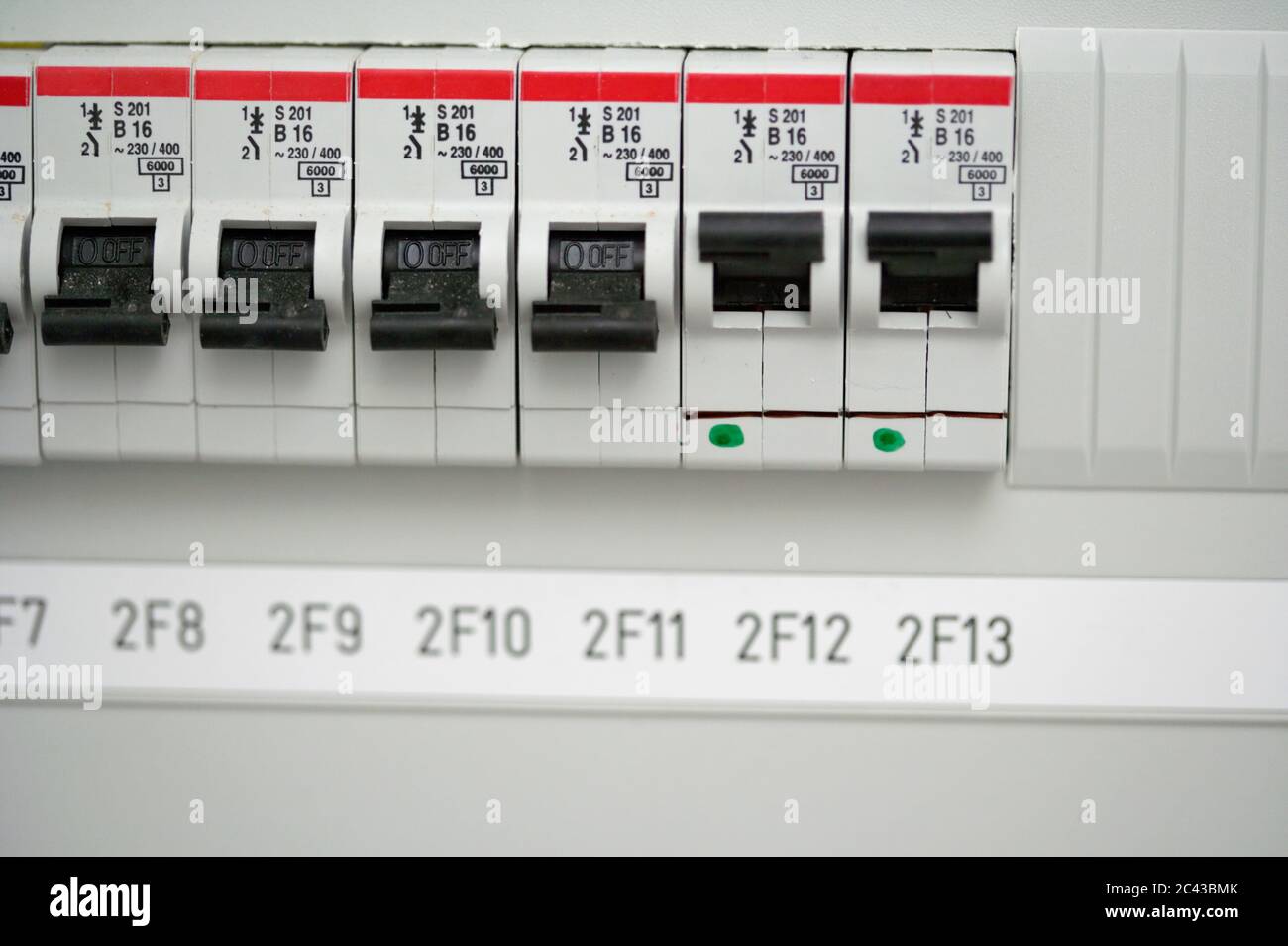 Close up of a fuse box Stock Photo - Alamy