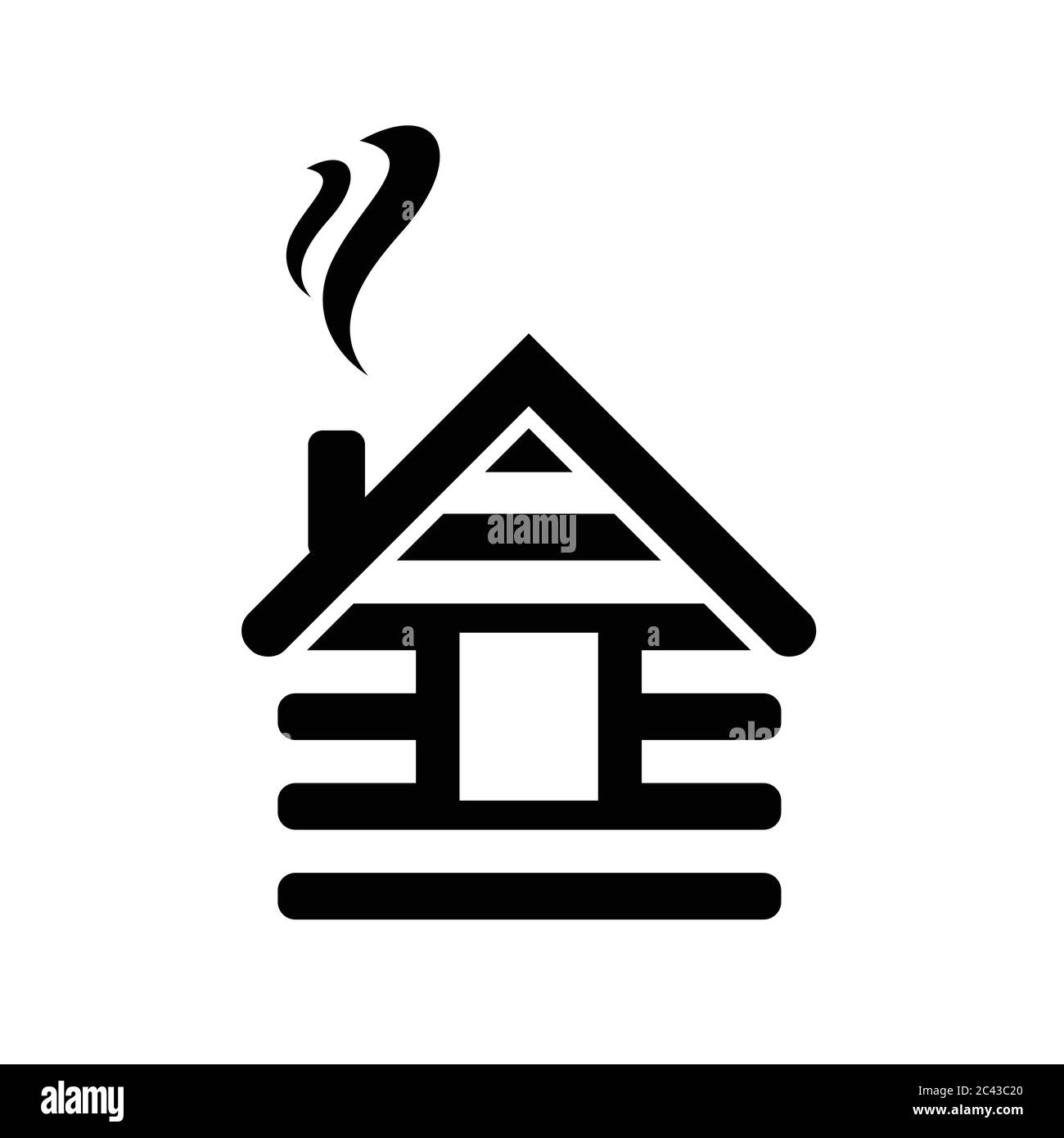 Vector illustration of a log cabin Stock Vector Image & Art - Alamy