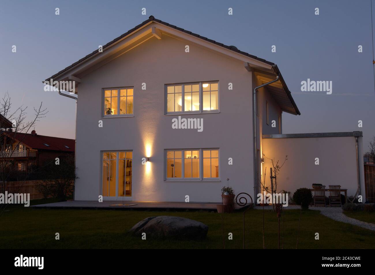Single-family house in Poing, Bavaria, Germany Stock Photo - Alamy