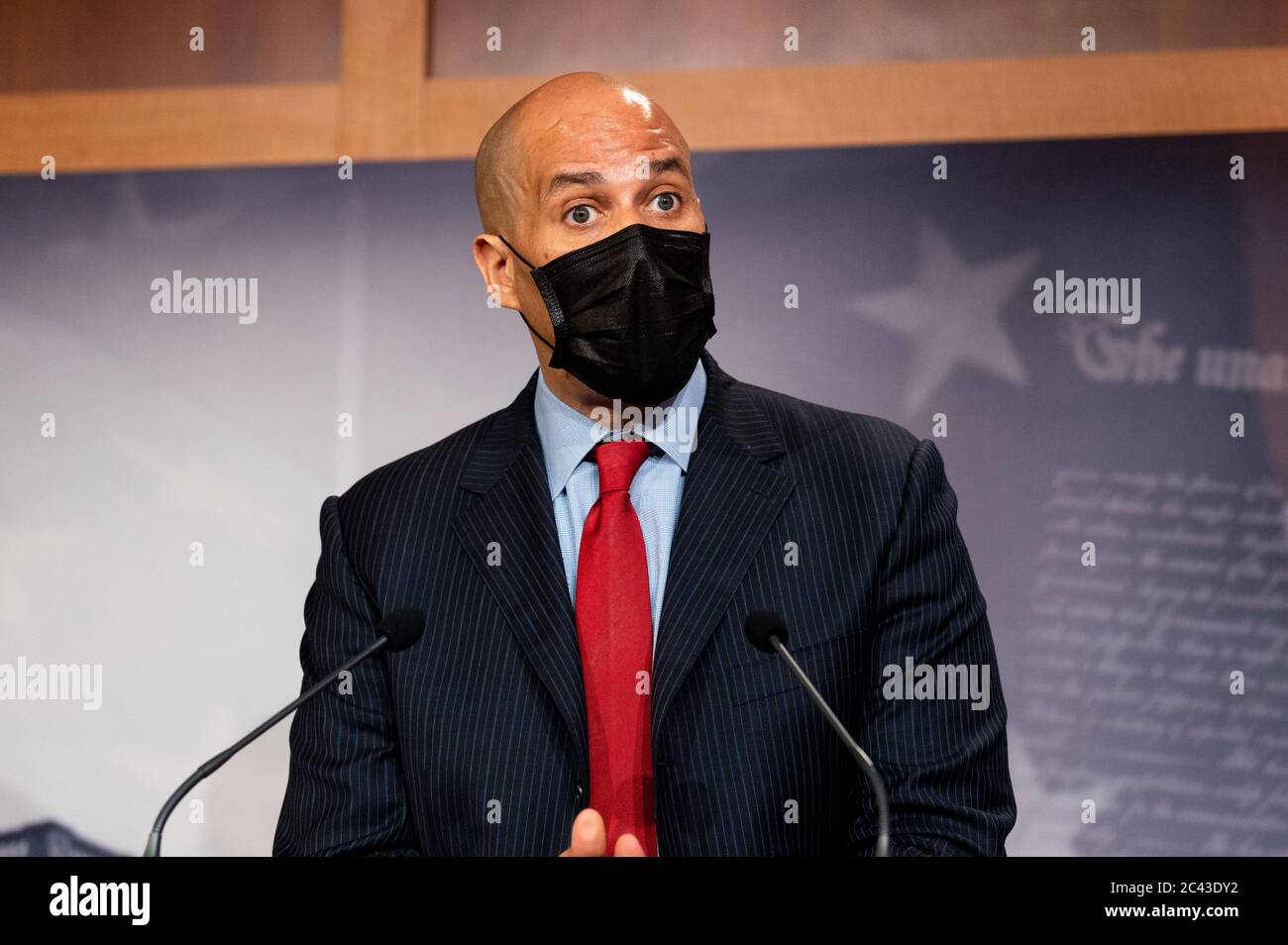 Washington, United States. 23rd June, 2020. Senator Cory Booker (D-NJ ...