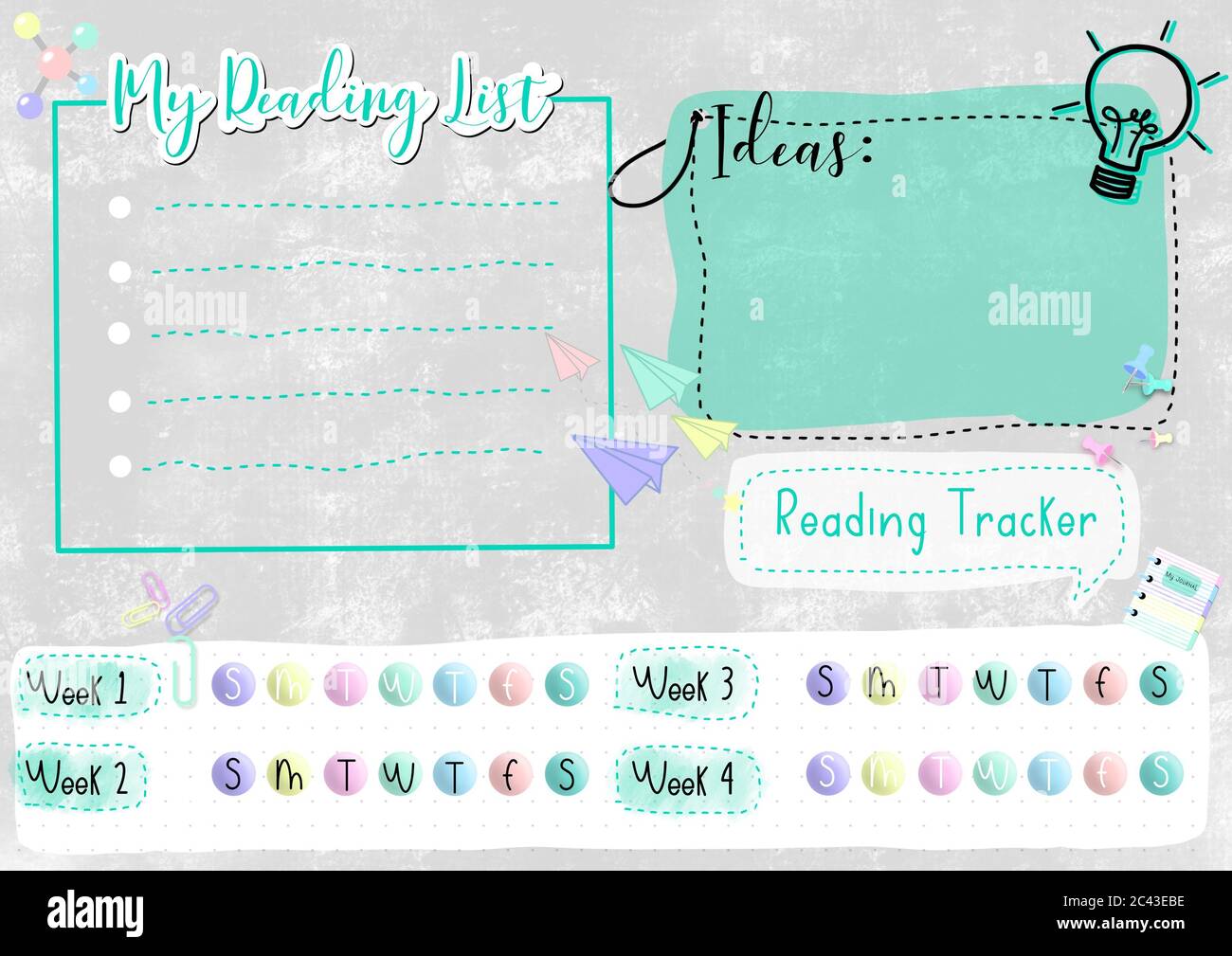 Personal daily, weekly, monthly digital planners or printable organizer ...