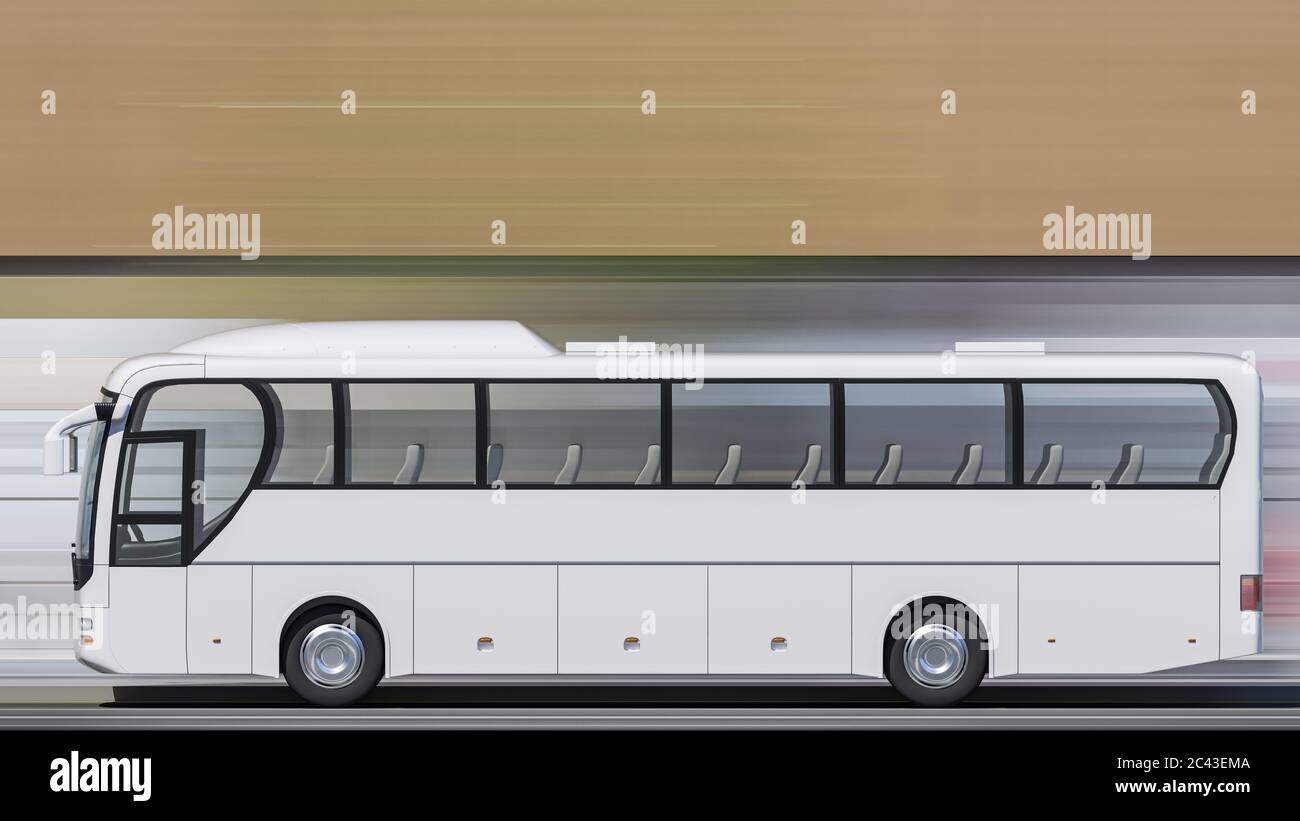 White coach bus hi-res stock photography and images - Alamy