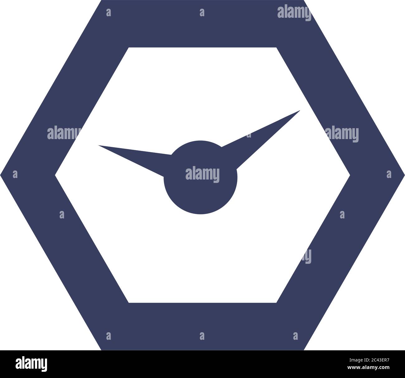 Chronometer instrument silhouette style icon design, Time tool second ...