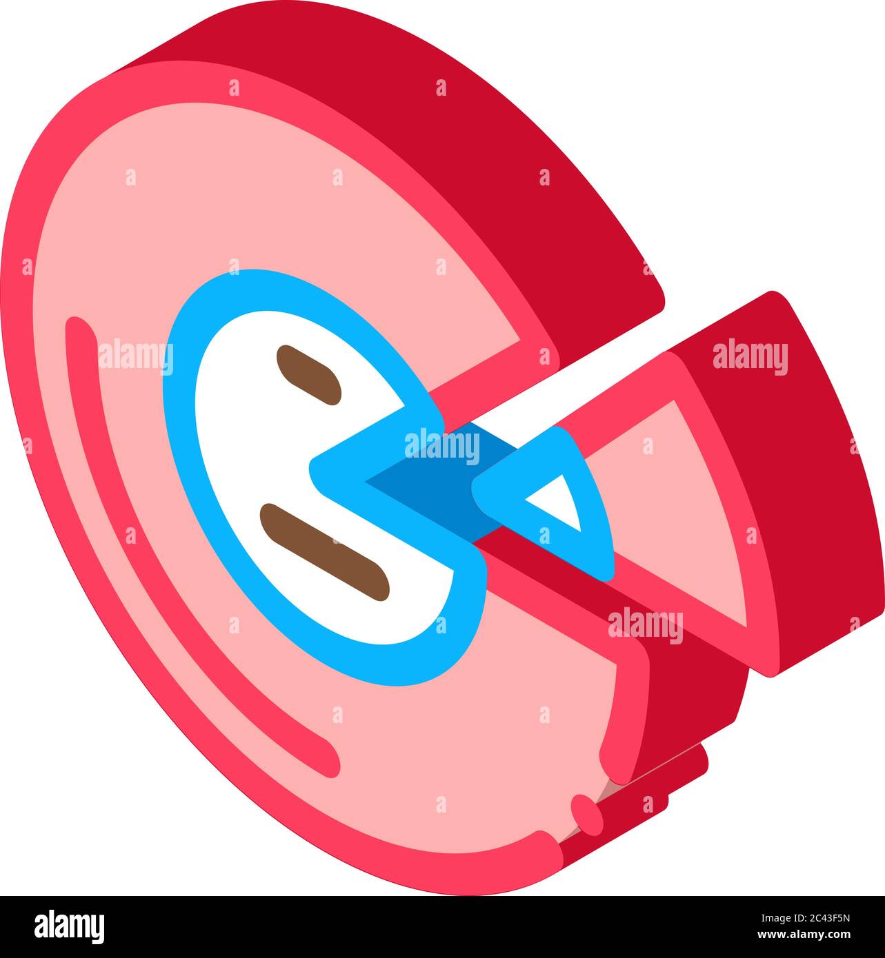 packaged cheese head isometric icon vector illustration Stock Vector ...