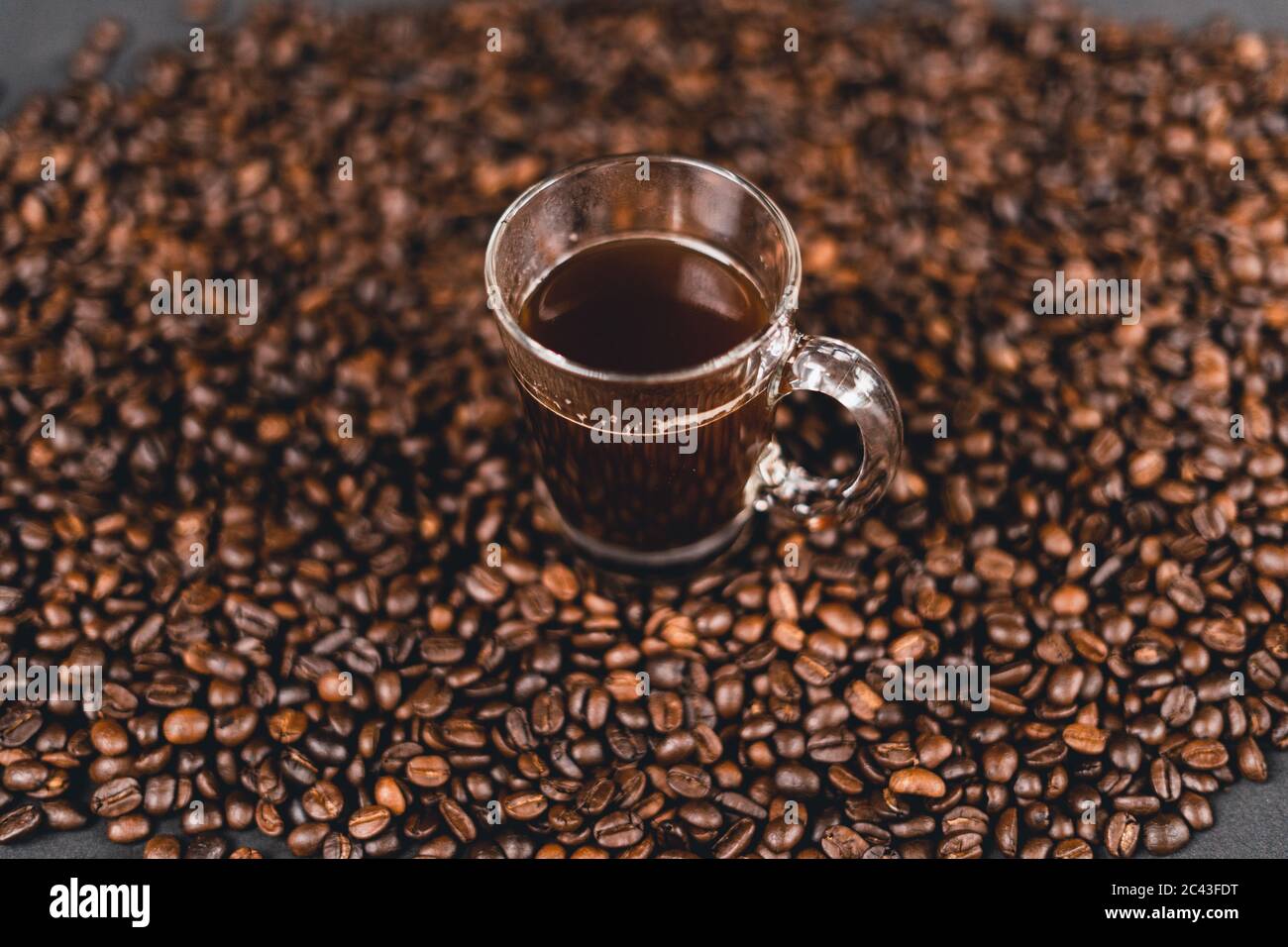 Dark Roasted Arabica Coffee Beans Coffee-Make at home Stock Photo - Alamy
