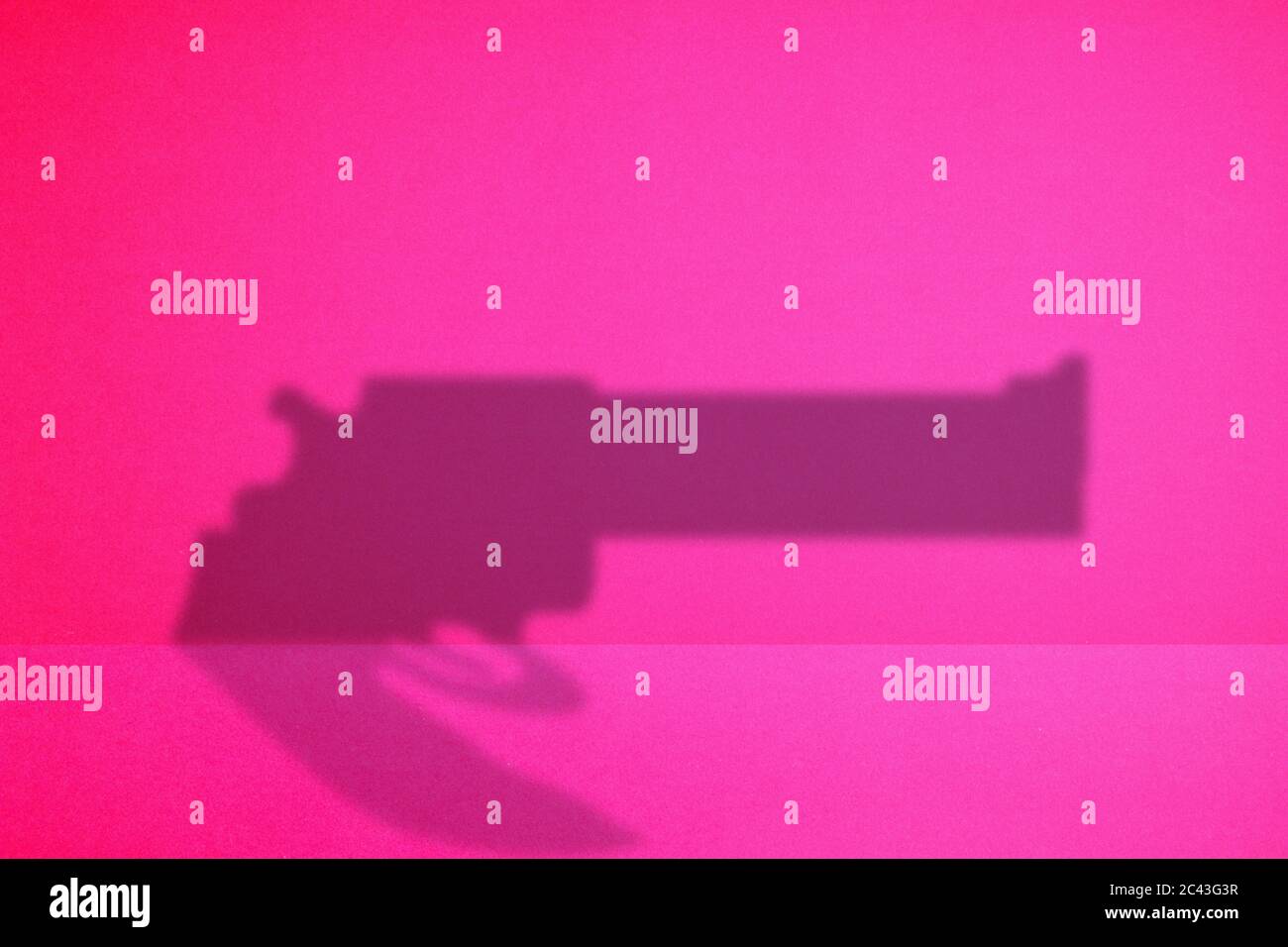 Black gun pistol revolver silhouette hi-res stock photography and ...