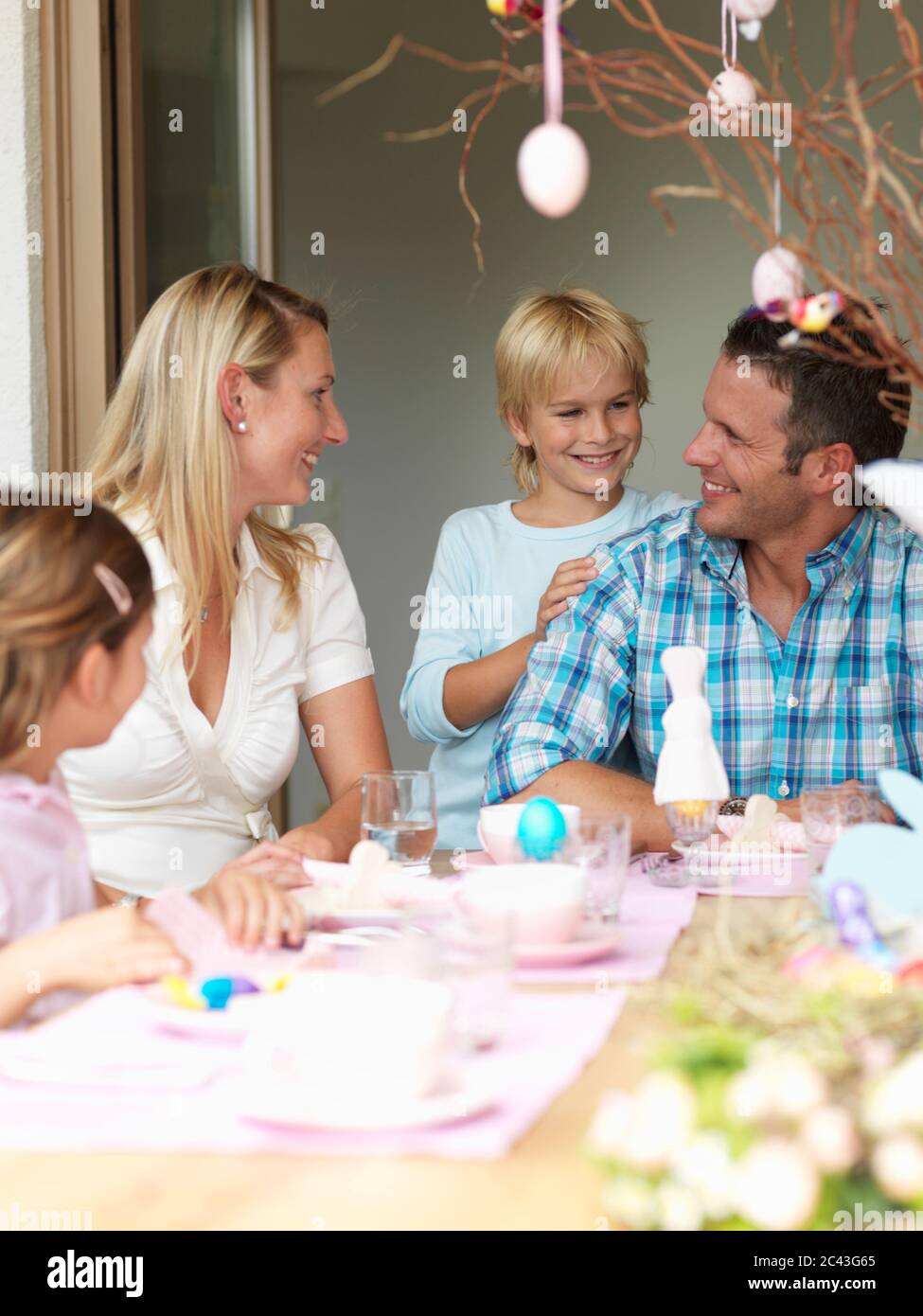 Germany family home mom dad children hi-res stock photography and ...