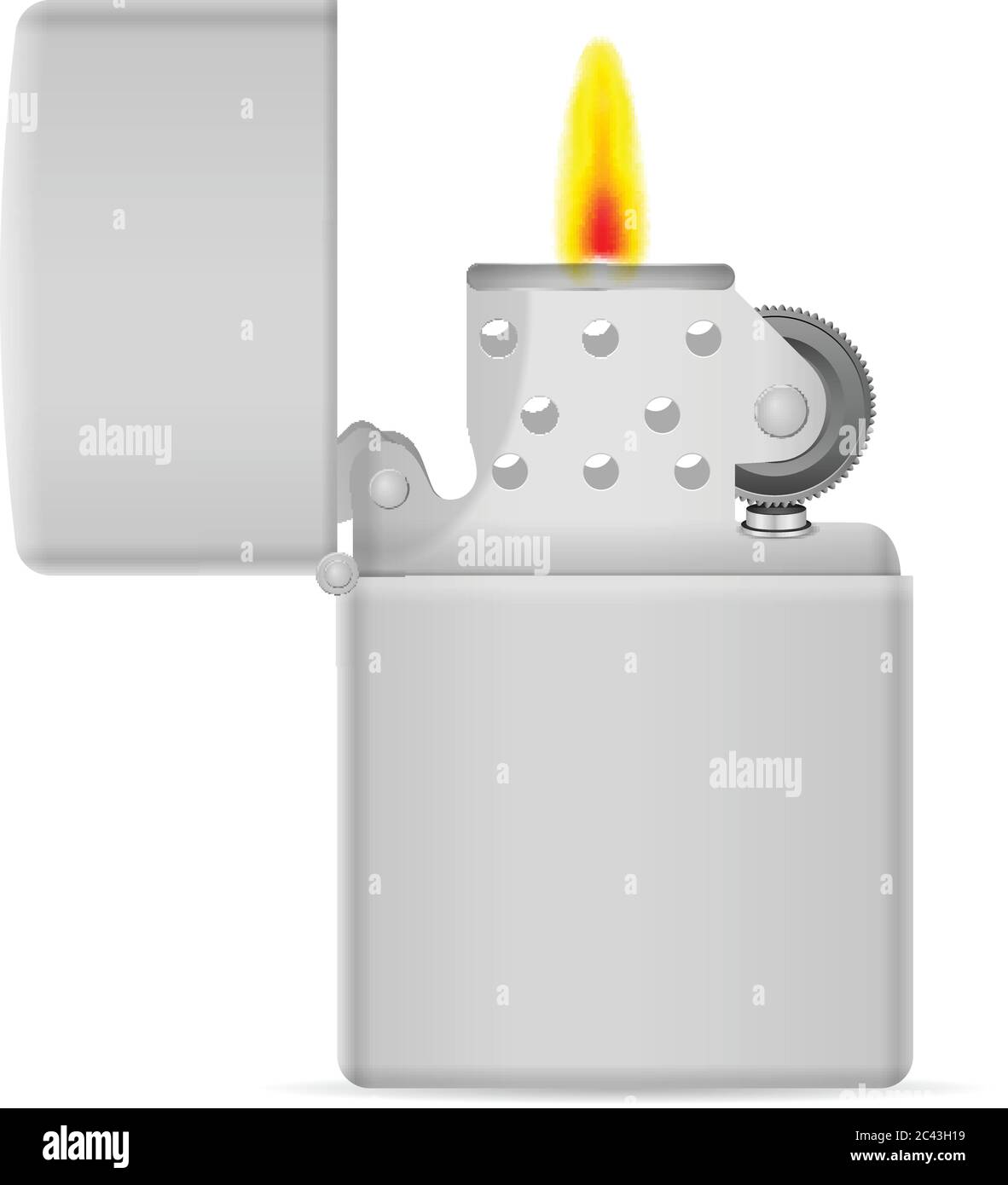 Lighter on a white background. Vector illustration Stock Vector Image ...