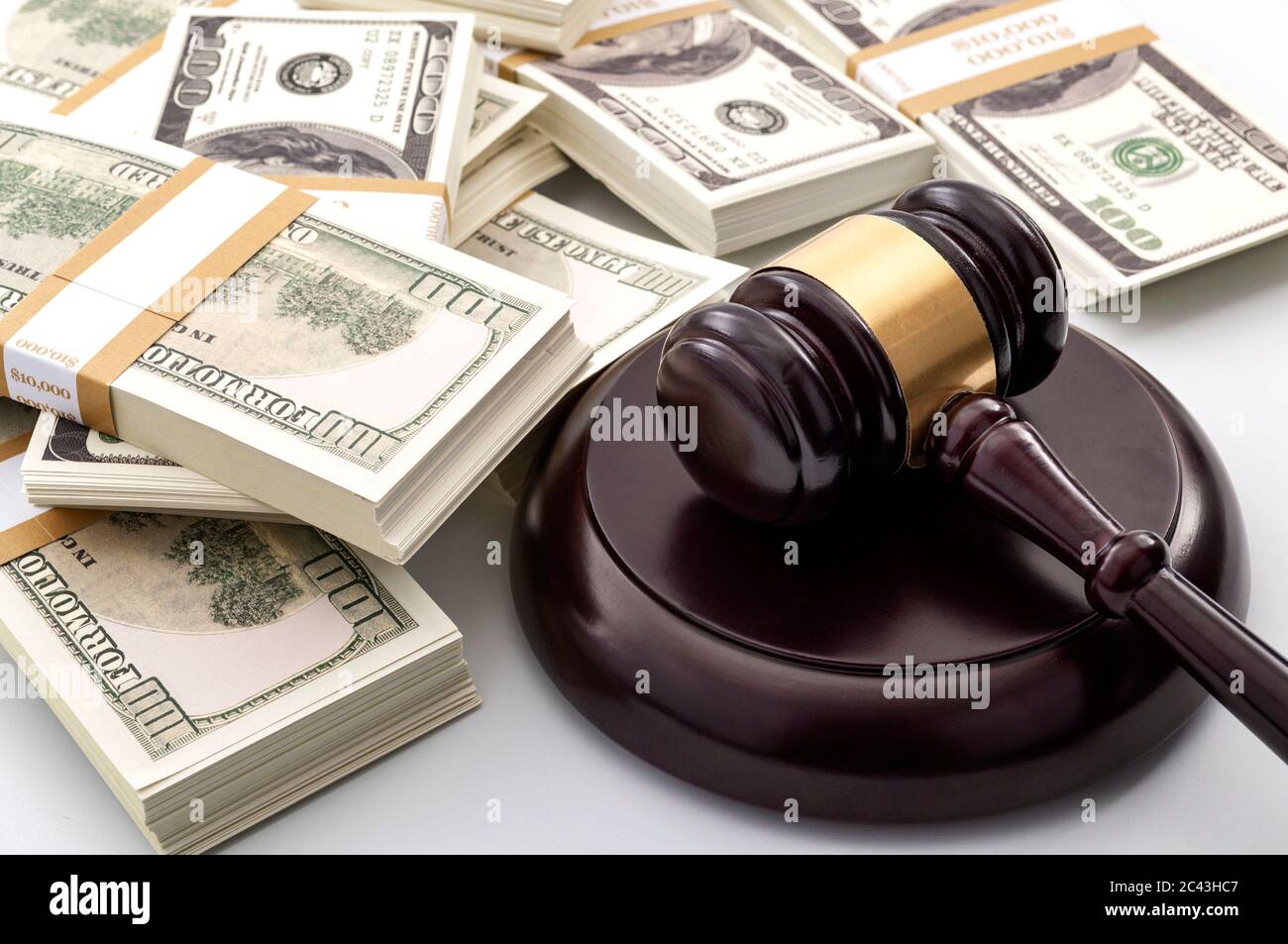 Money influence in the legal court system, corruption, auction bidding ...