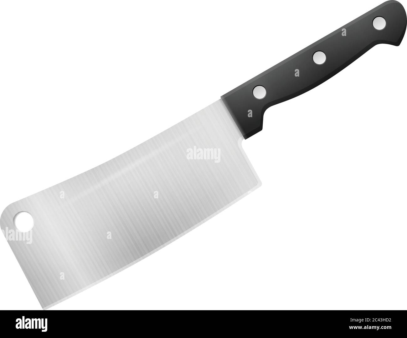 Cleaver on a white background. Vector illustration Stock Vector Image ...