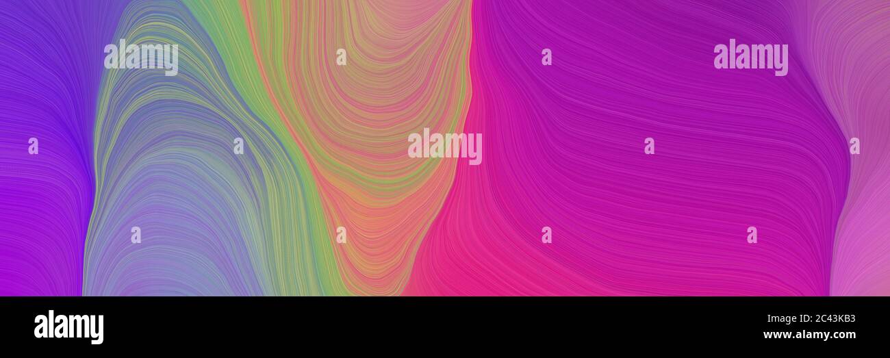 colorful vibrant creative waves graphic with modern waves background design with mulberry , rosy ...