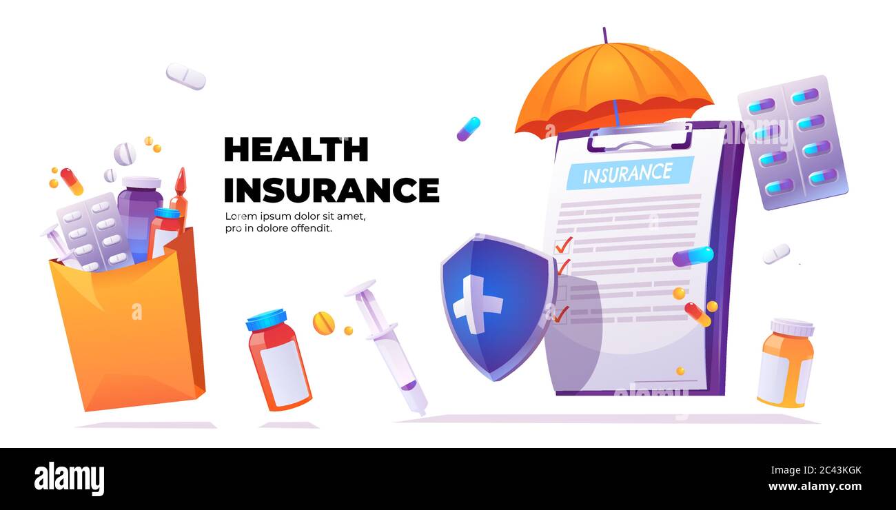 Health insurance card flat Stock Vector Images - Alamy