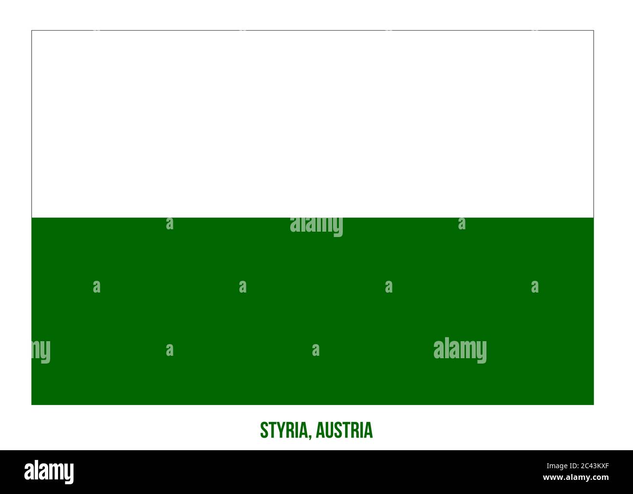 Styria Flag Vector Illustration on White Background. States Flag of ...