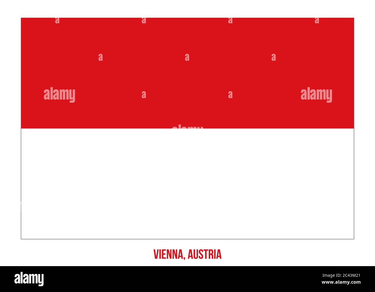 Vienna Flag Vector Illustration on White Background. States Flag of ...