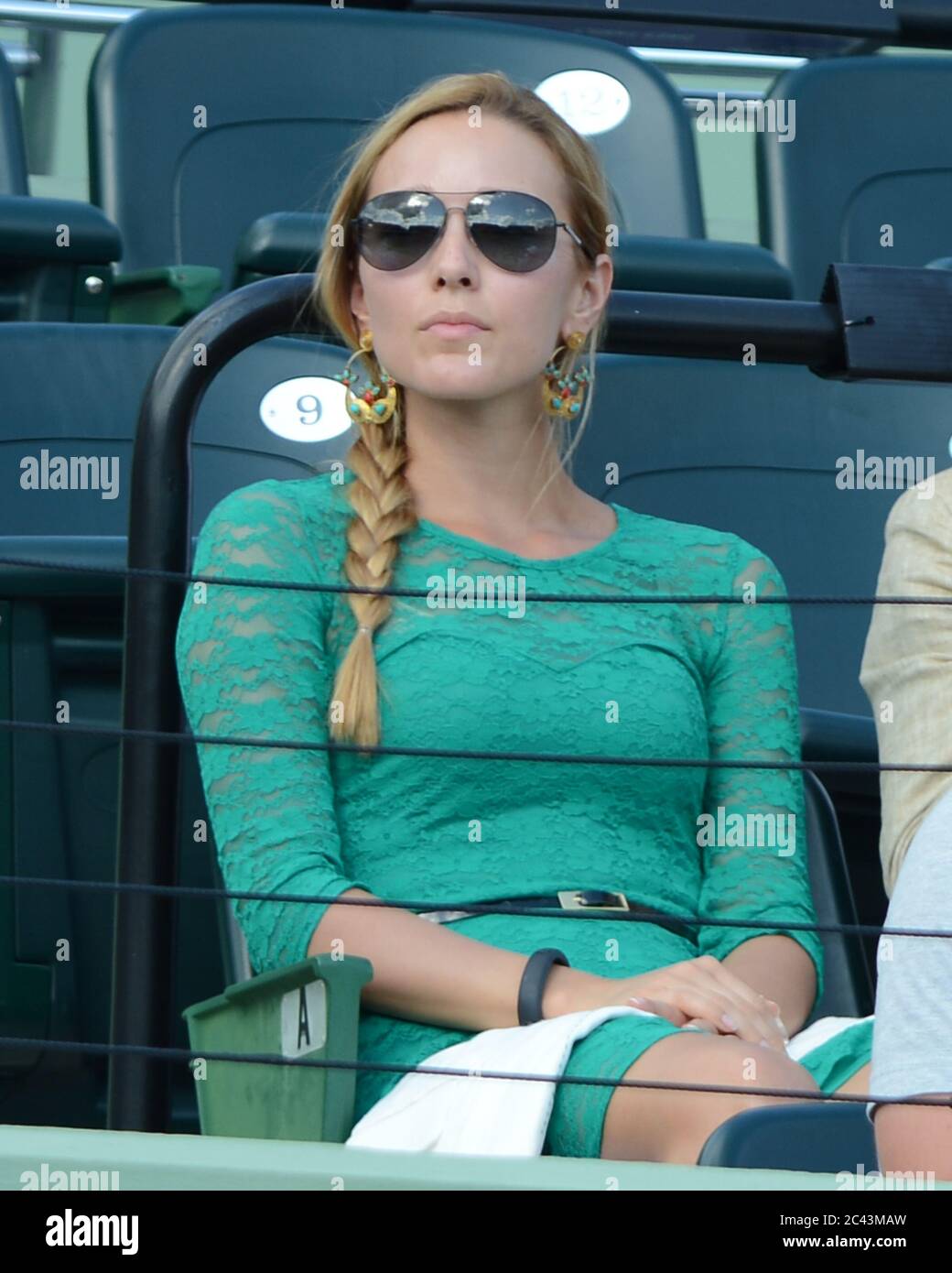 KEY BISCAYNE, FL - MARCH 24: Jelena Ristic day 7 at the Sony Open at ...