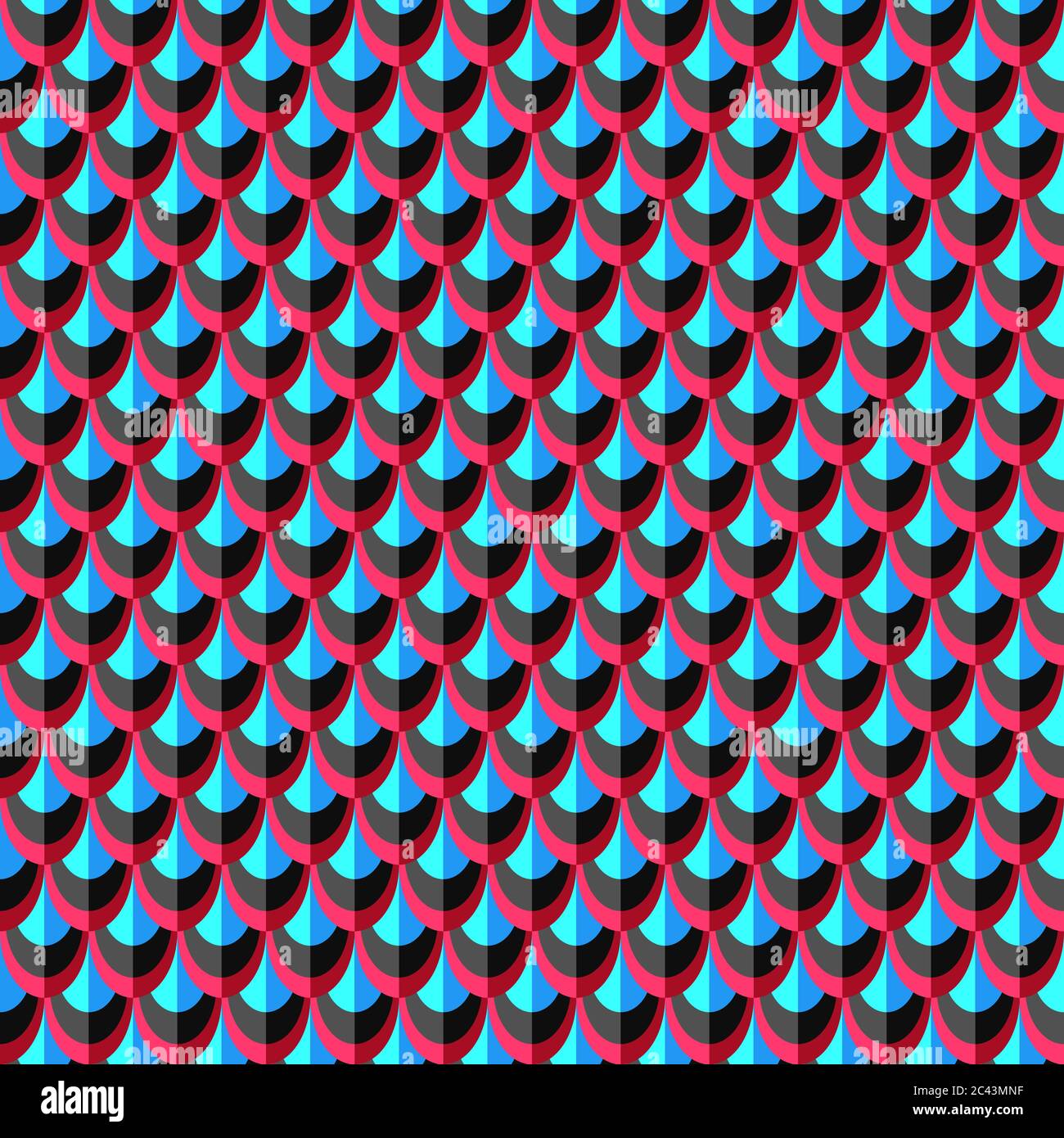 Fish scales seamless pattern. Feathers of bird ortail of mermaid ...