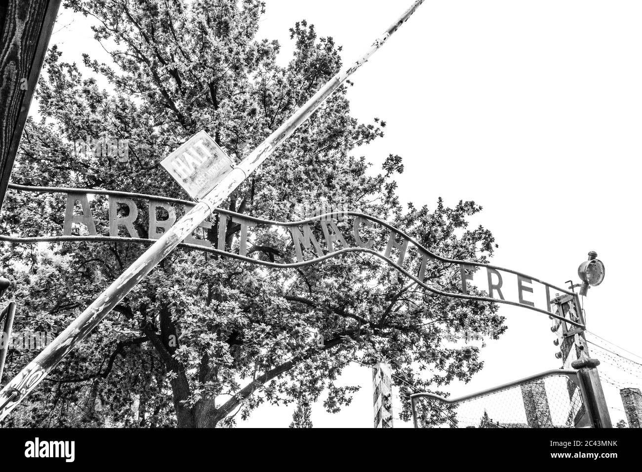 Auschwitz-Birkenau concentration camp. Death barrack. Jewish ...