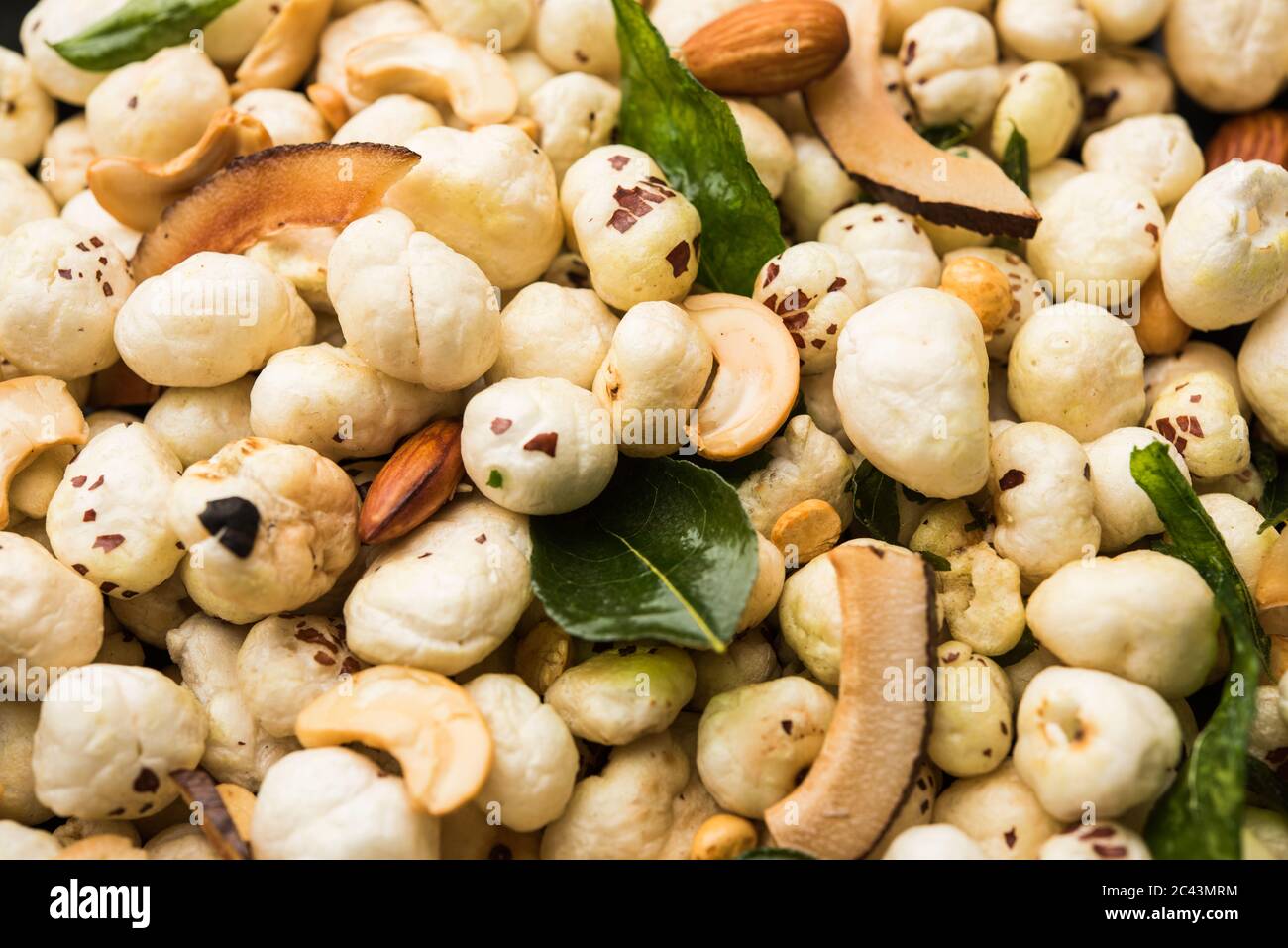 Healthy Phool Makhana Chiwda is a quick and easy snack food Stock Photo ...