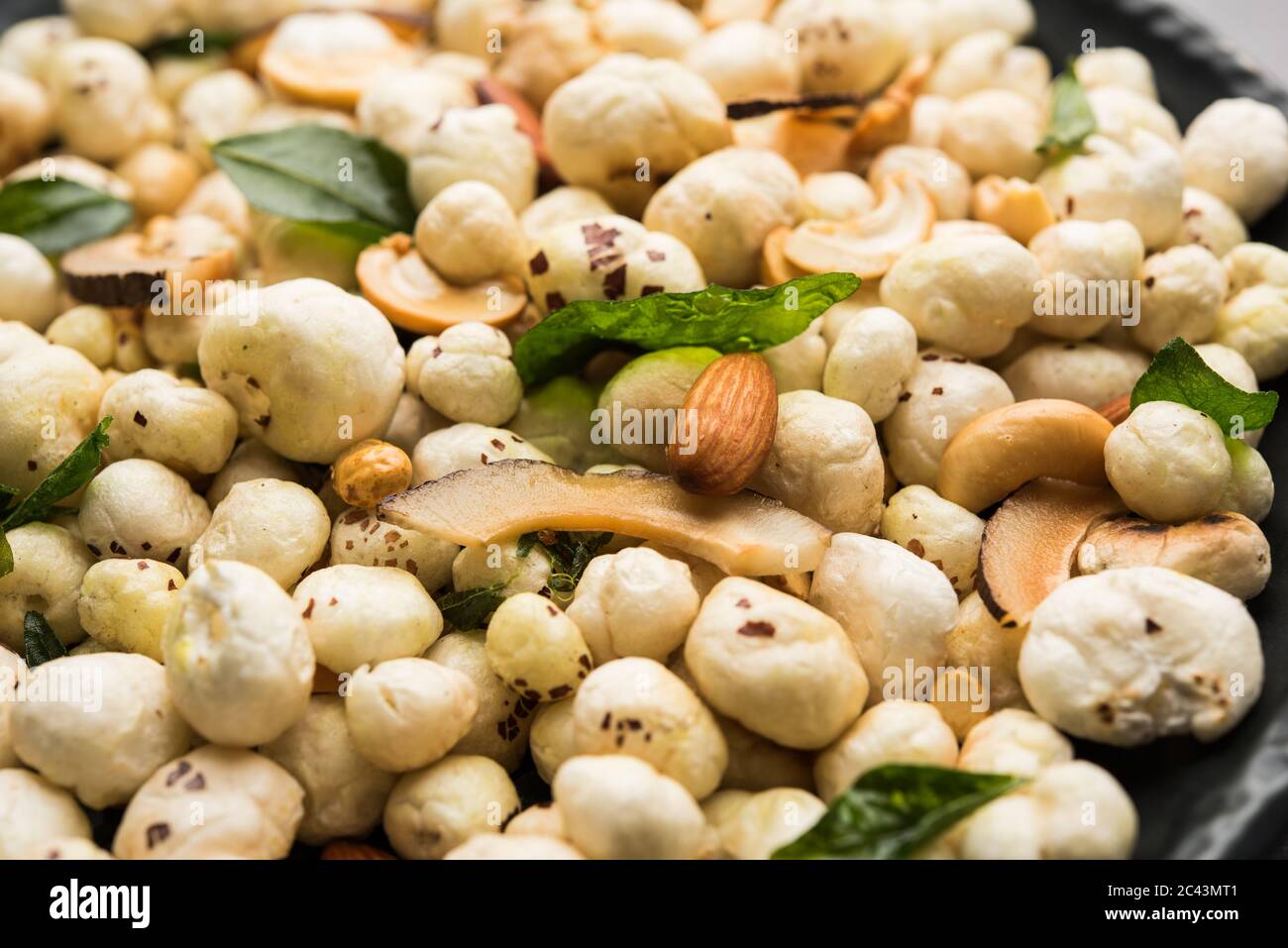 Healthy Phool Makhana Chiwda is a quick and easy snack food Stock Photo ...