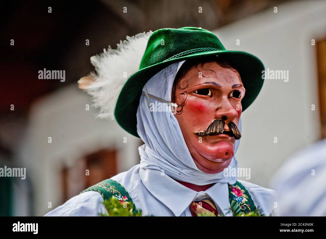 Clamp stirrer on a traditional carnival parade, Bavaria, Germany Stock ...